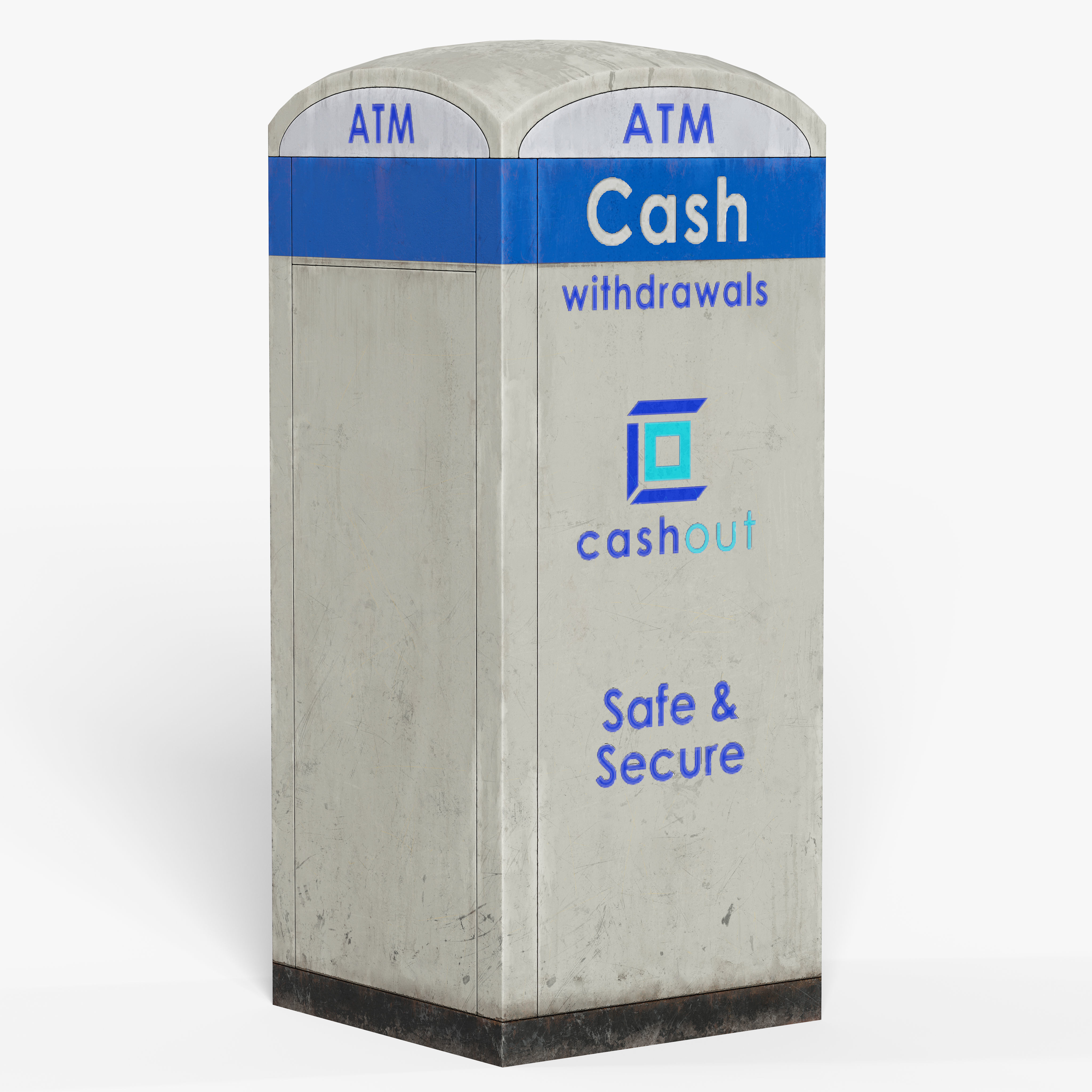 3D model ATM Outdoorstanding VR / AR / low-poly | CGTrader