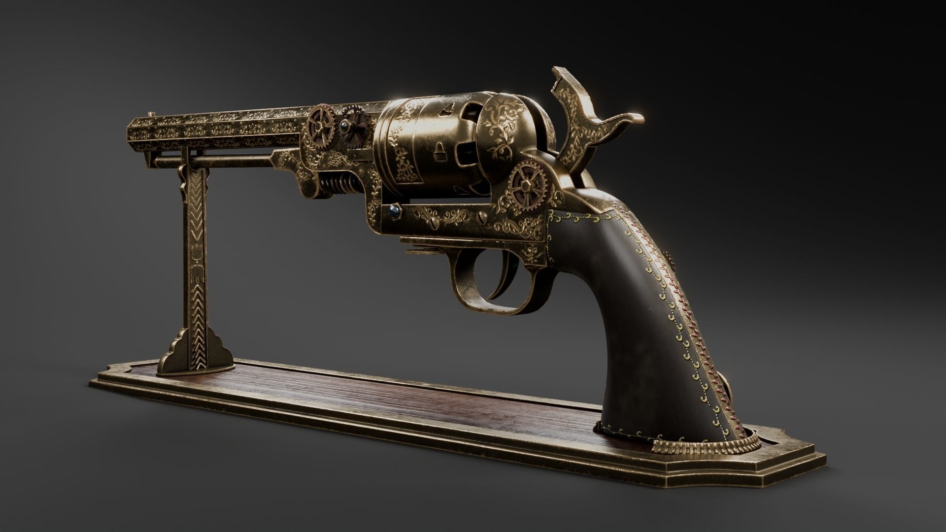3D model Steampunk 1851 Colt Navy VR / AR / low-poly | CGTrader