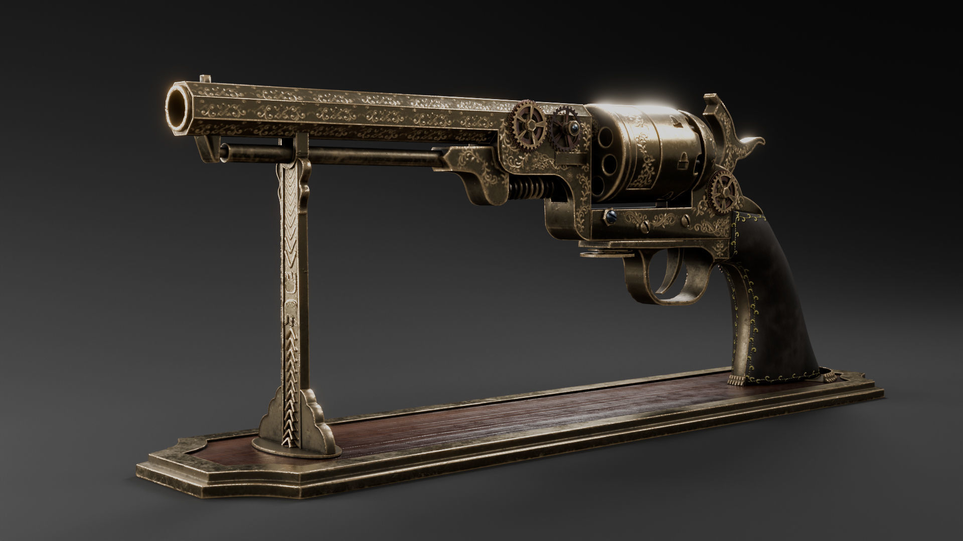 3D model Steampunk 1851 Colt Navy VR / AR / low-poly | CGTrader