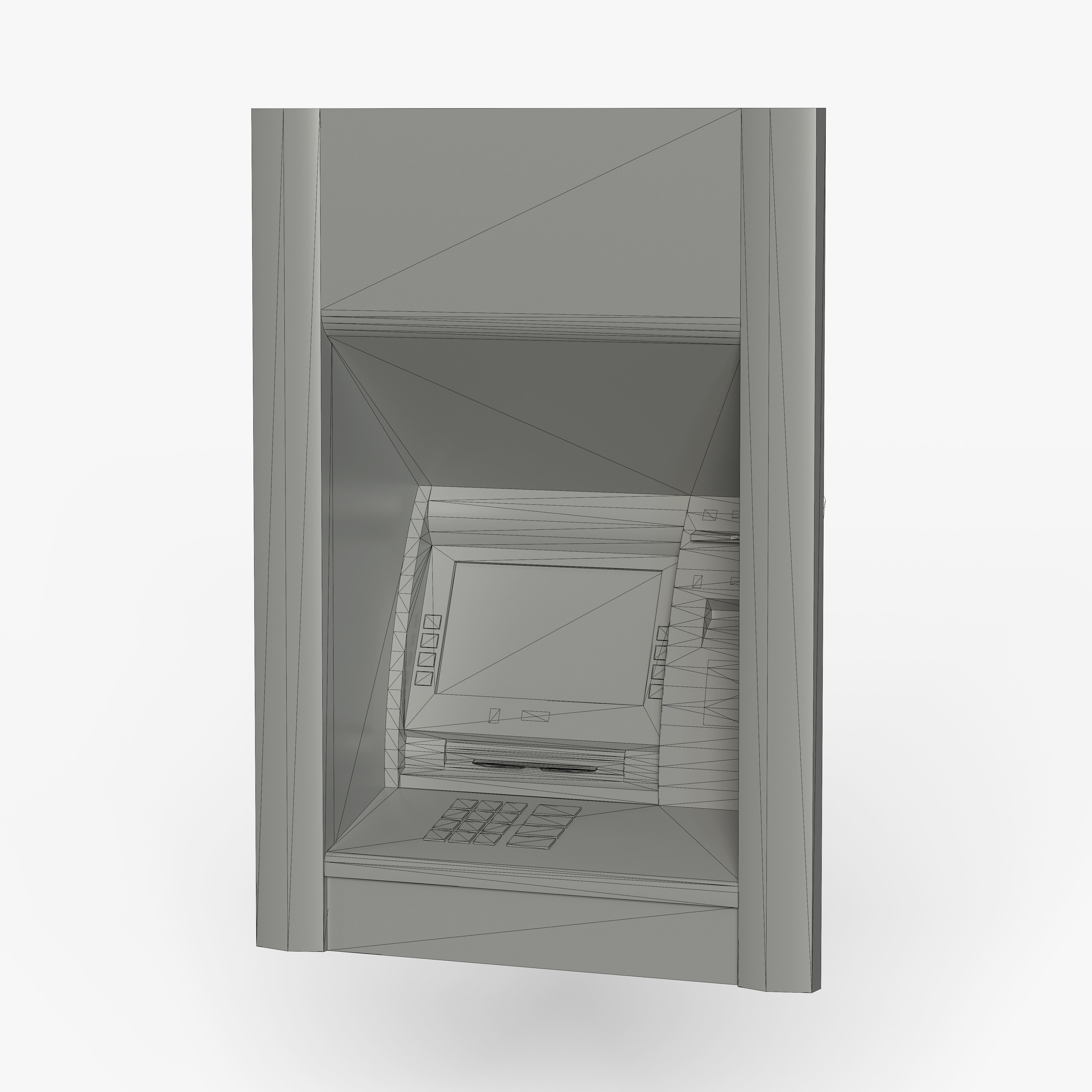 3D model ATM Wallmount VR / AR / low-poly | CGTrader