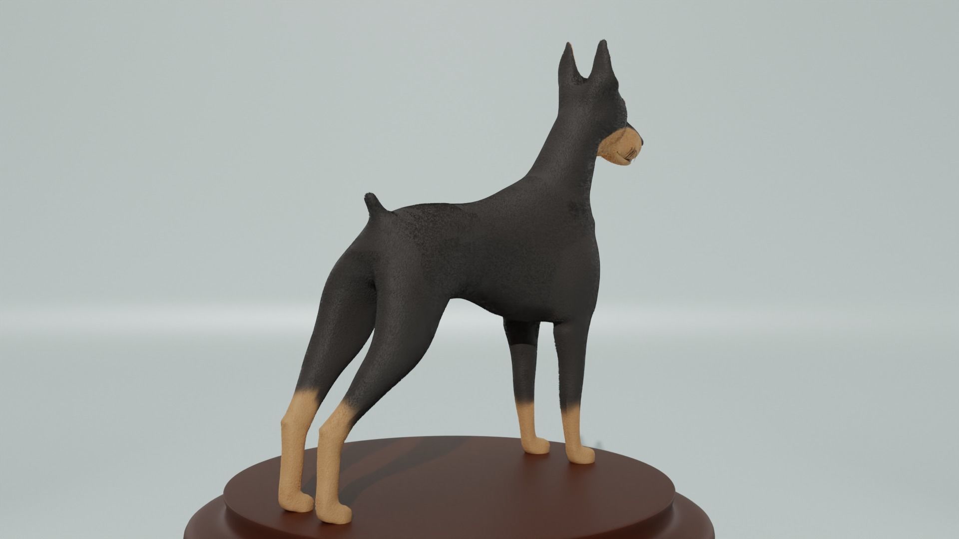 3D model Cartoon Dog Doberman VR / AR / low-poly | CGTrader