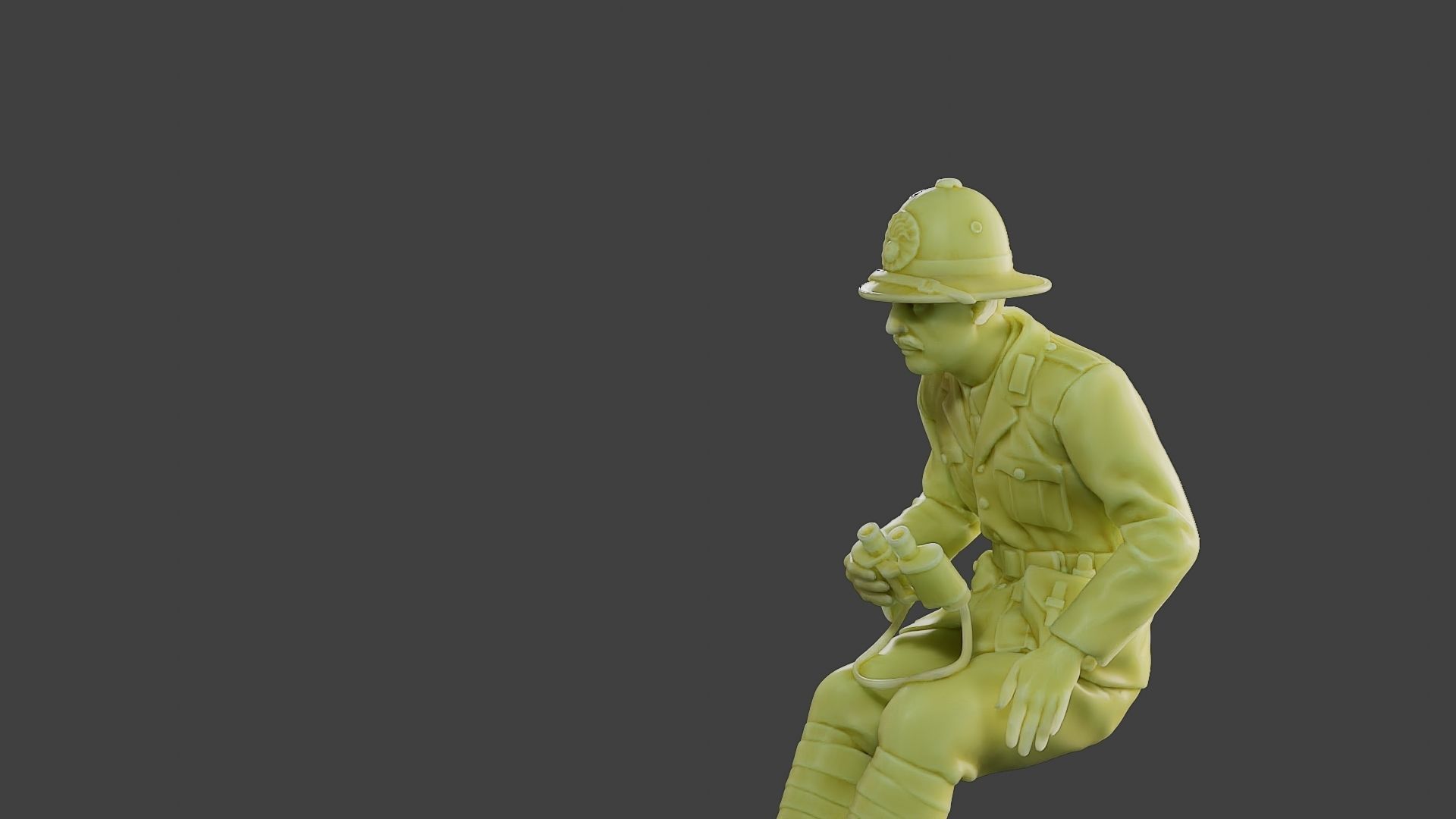 Italian officer Sit ww2 IT1 3D model 3D printable | CGTrader