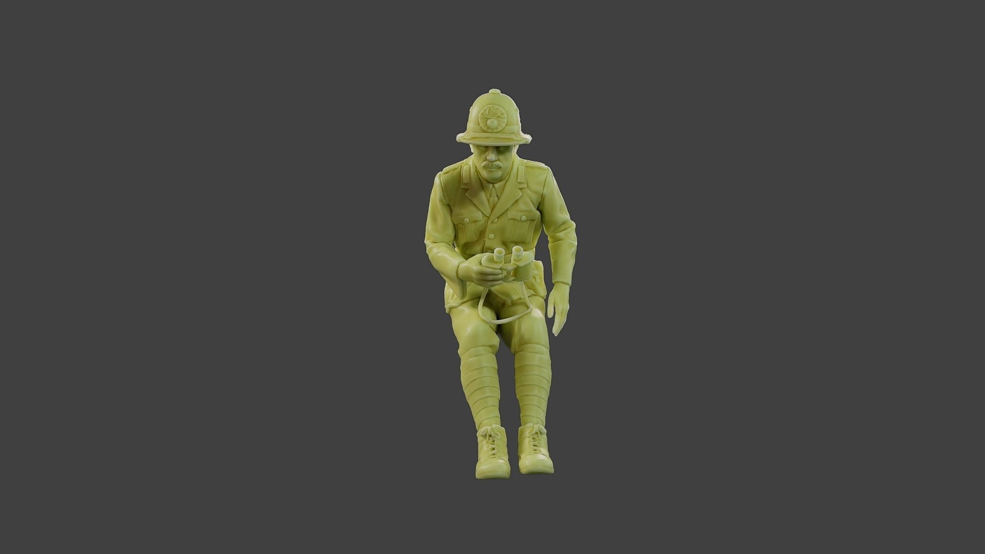 Italian officer Sit ww2 IT1 3D model 3D printable | CGTrader