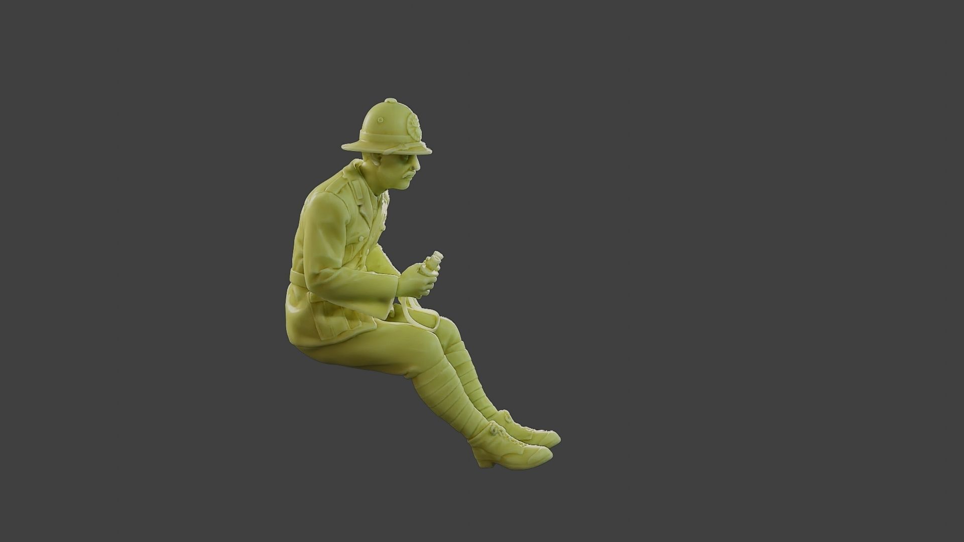 Italian officer Sit ww2 IT1 3D model 3D printable | CGTrader