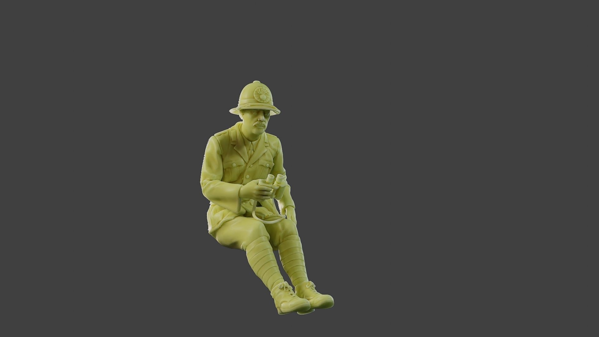 Italian officer Sit ww2 IT1 3D model 3D printable | CGTrader