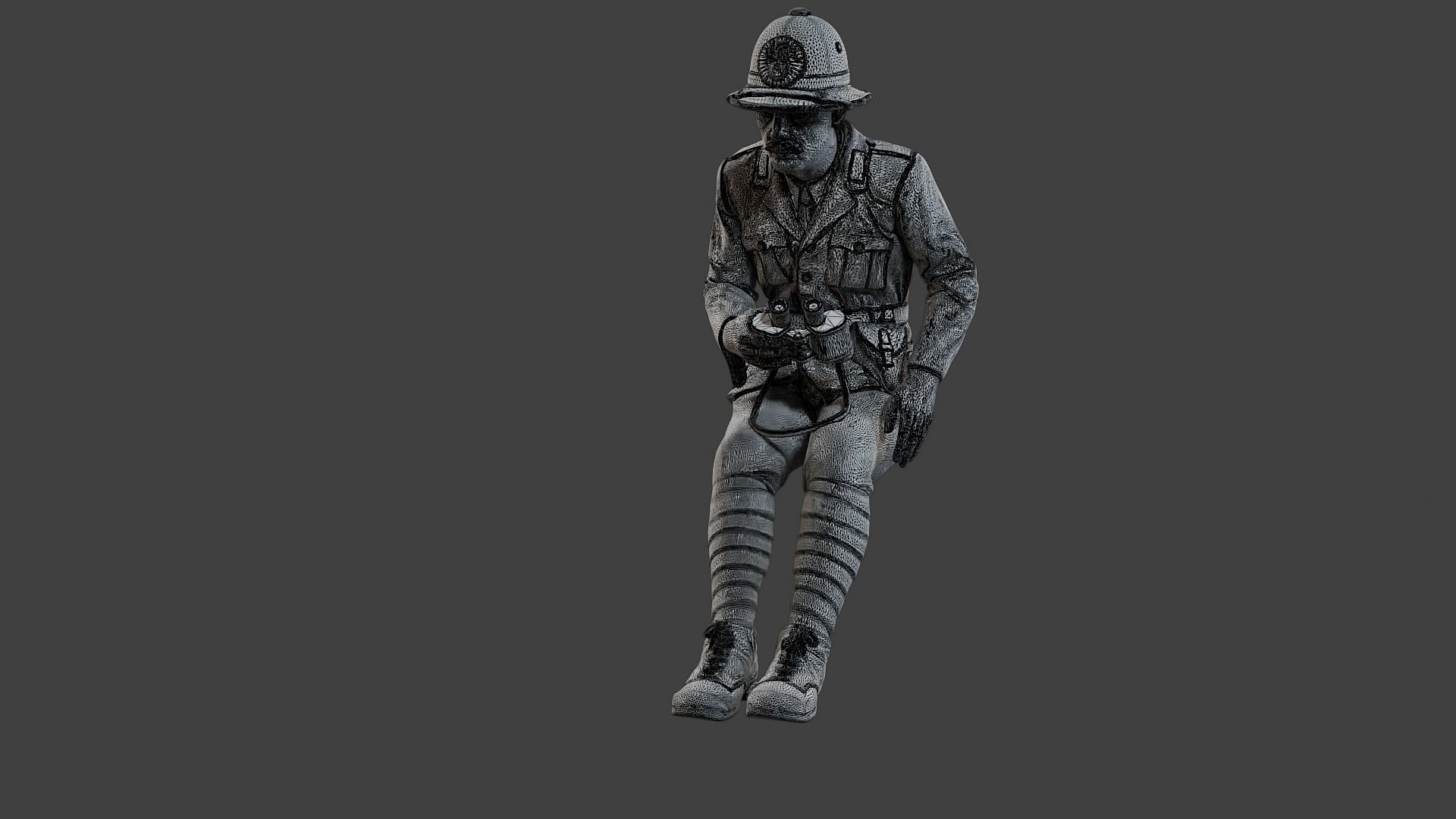 Italian officer Sit ww2 IT1 3D model 3D printable | CGTrader