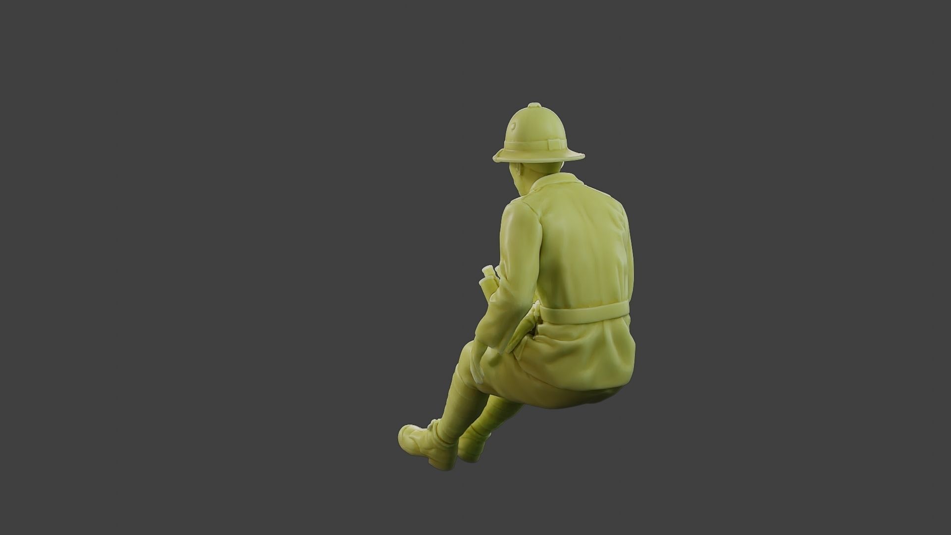 Italian officer Sit ww2 IT1 3D model 3D printable | CGTrader