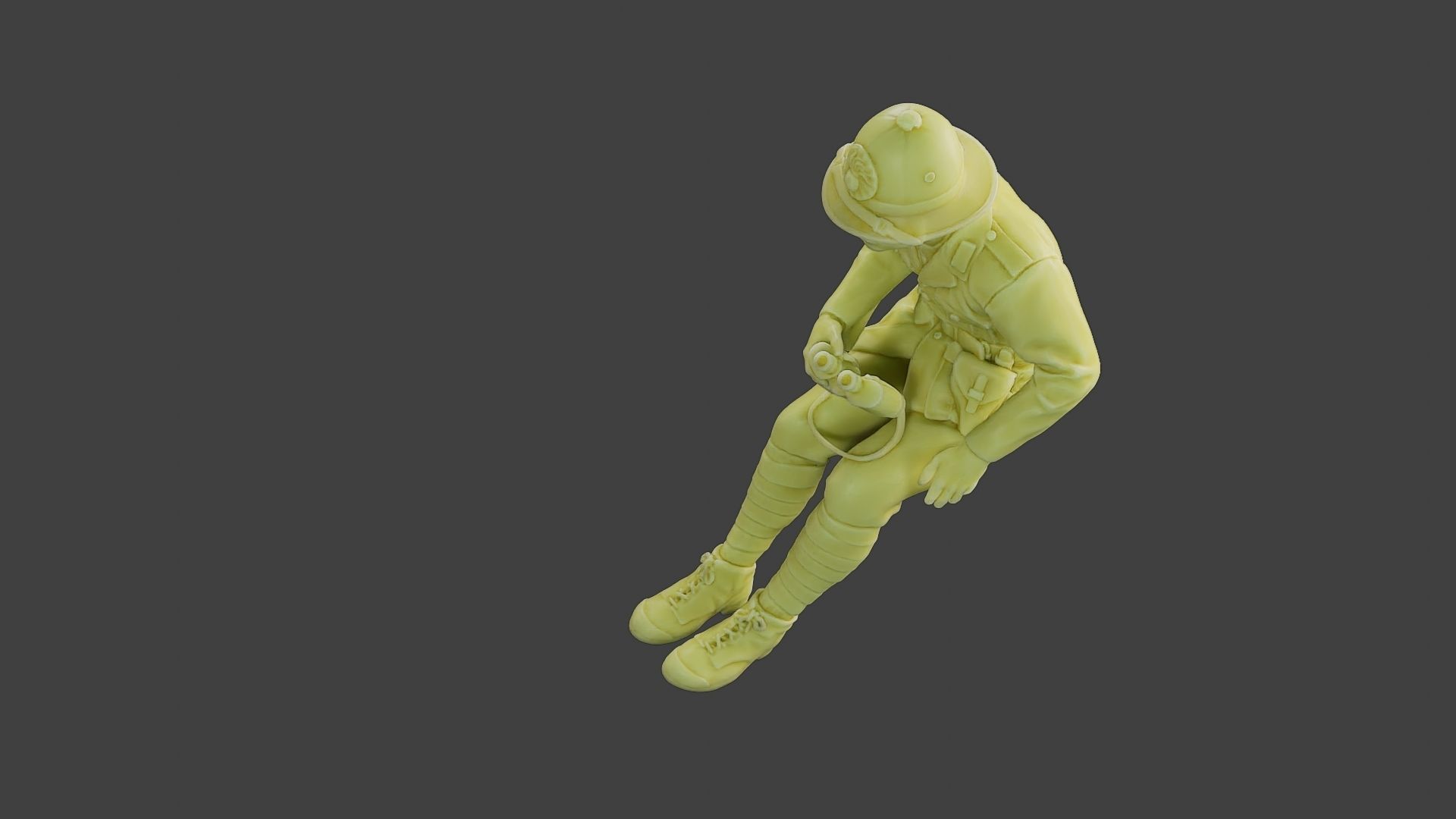 Italian officer Sit ww2 IT1 3D model 3D printable | CGTrader