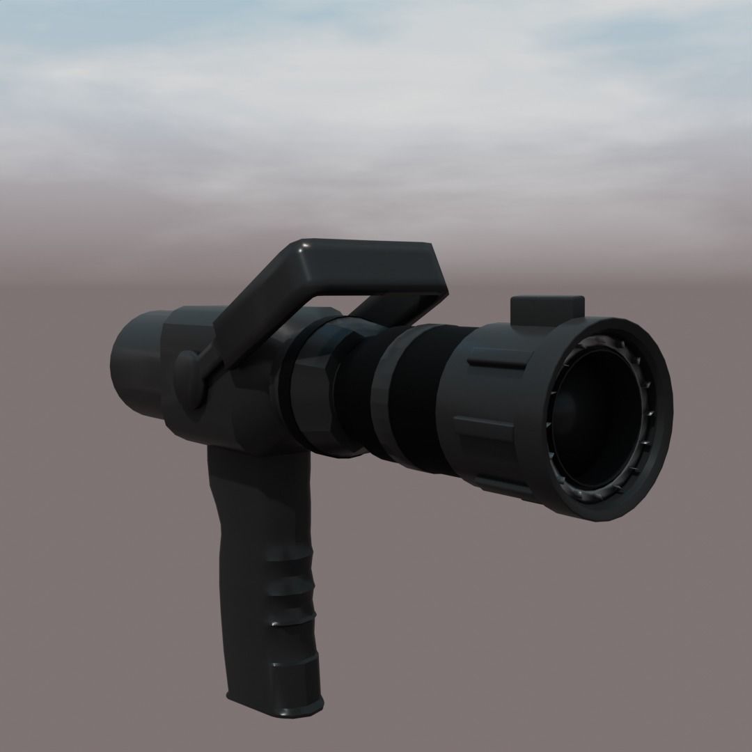 Fire Nozzle Hollow Stream 3D model | CGTrader