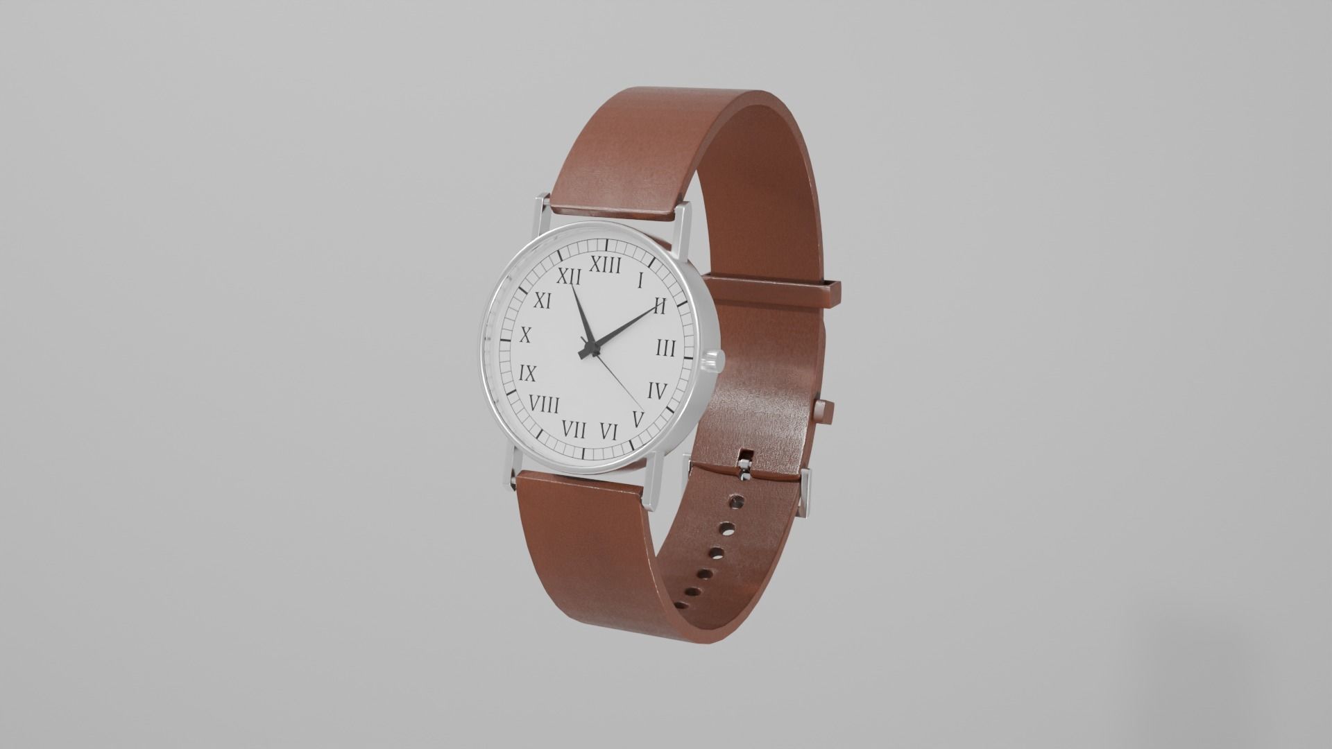 3D model 13 Hour Wrist Watch VR / AR / low-poly | CGTrader