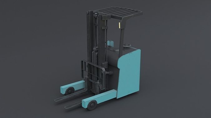 3D model Electric Forklift VR / AR / low-poly | CGTrader