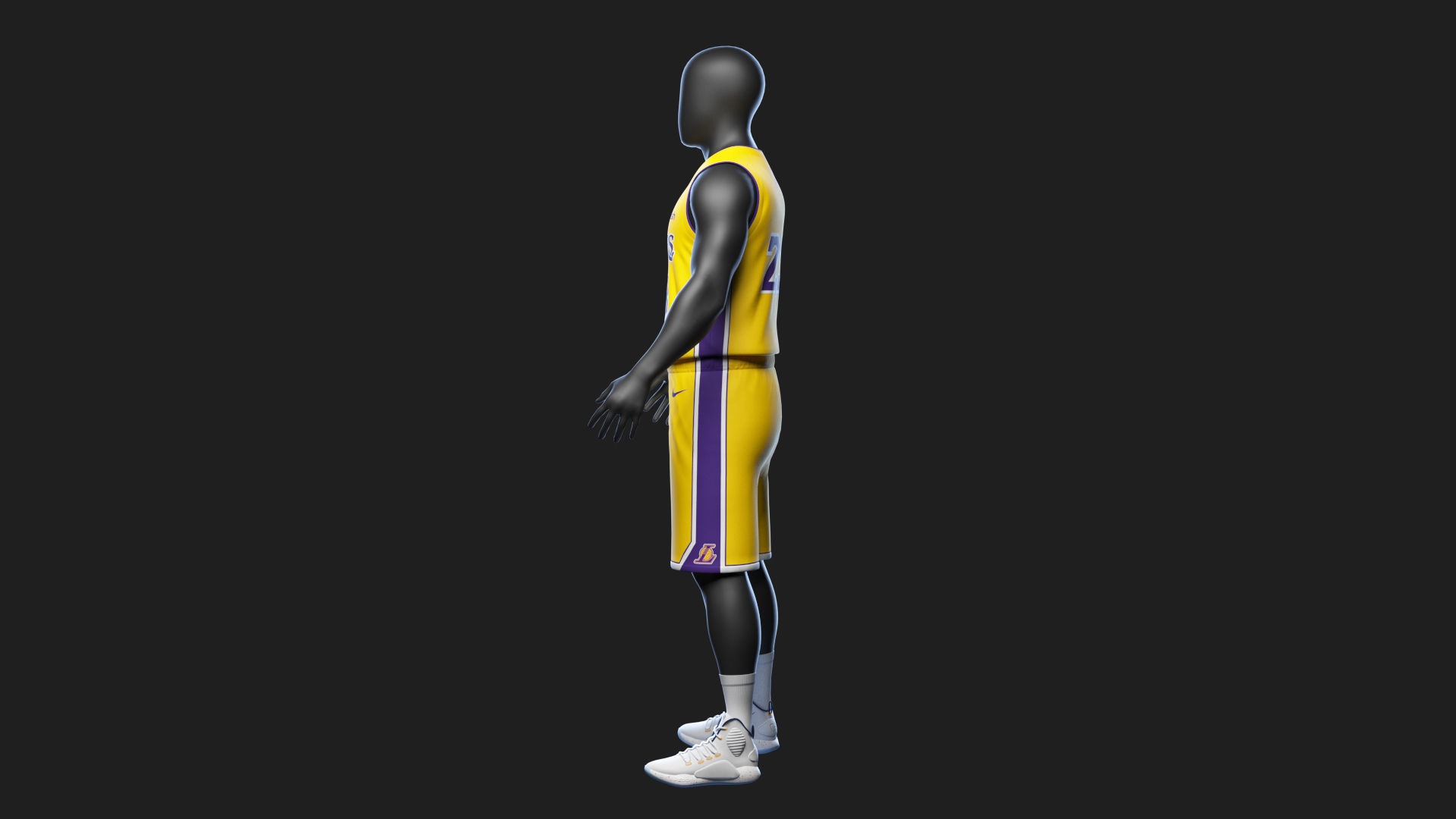 3D model Lakers Basketball Jersey full outfit VR / AR / low-poly | CGTrader