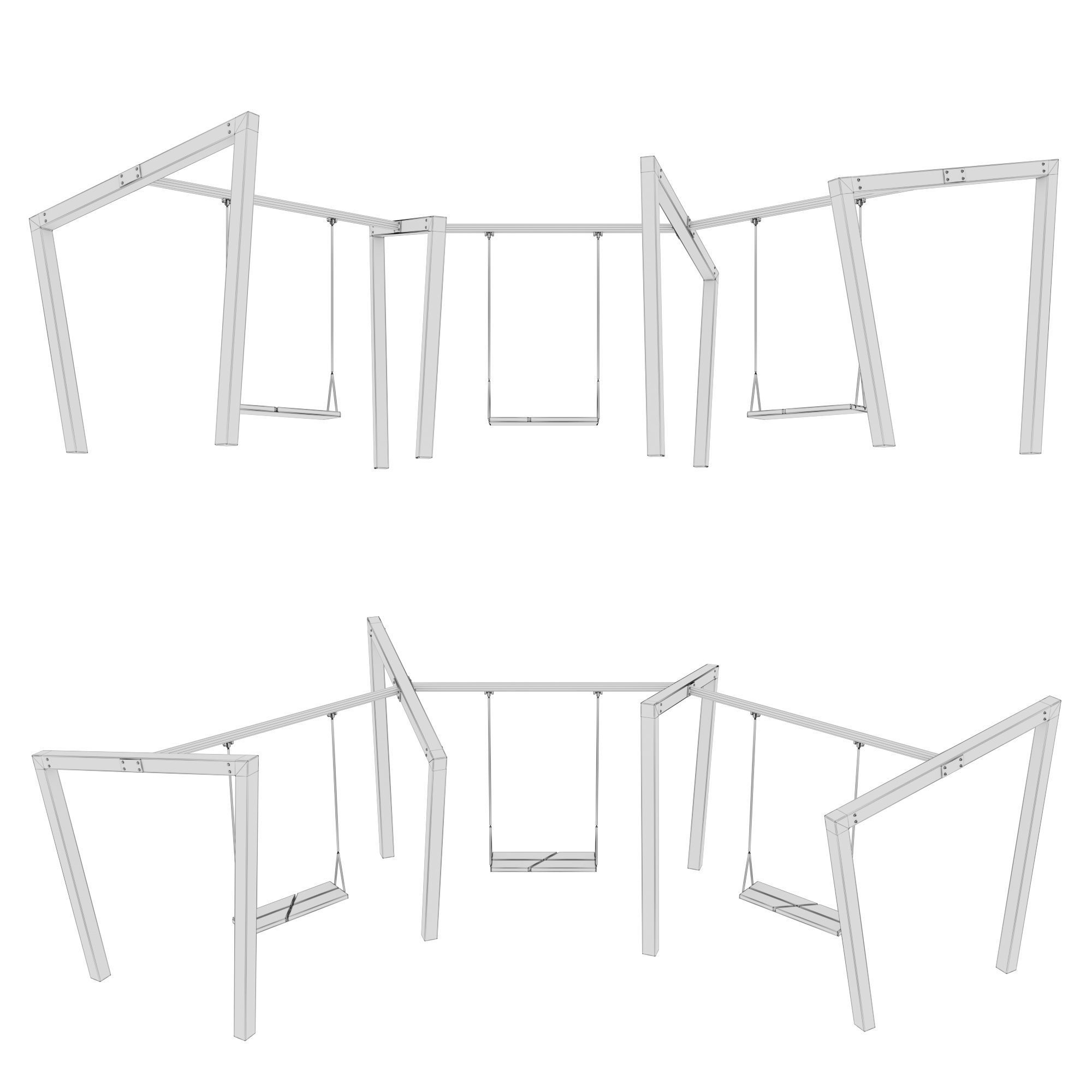 Swing Karakurt with seats 3D model | CGTrader
