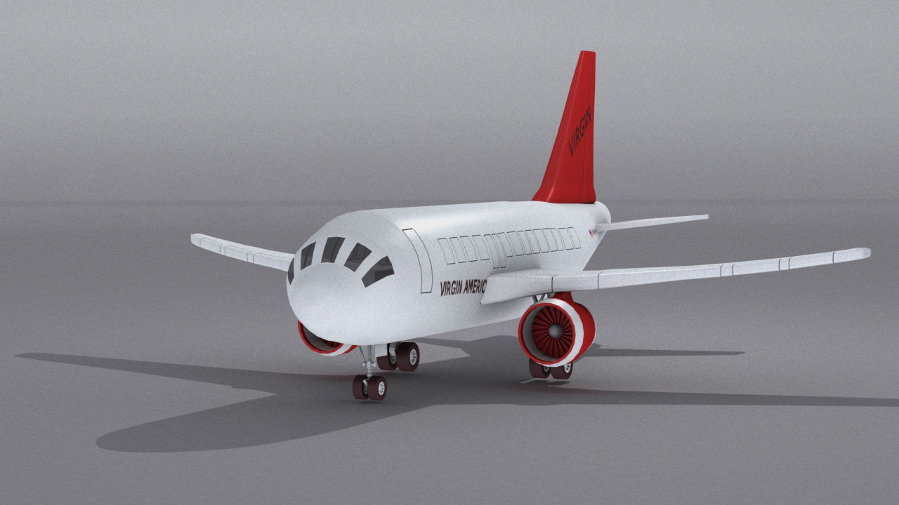3D model Airbus A321neo VR / AR / low-poly | CGTrader