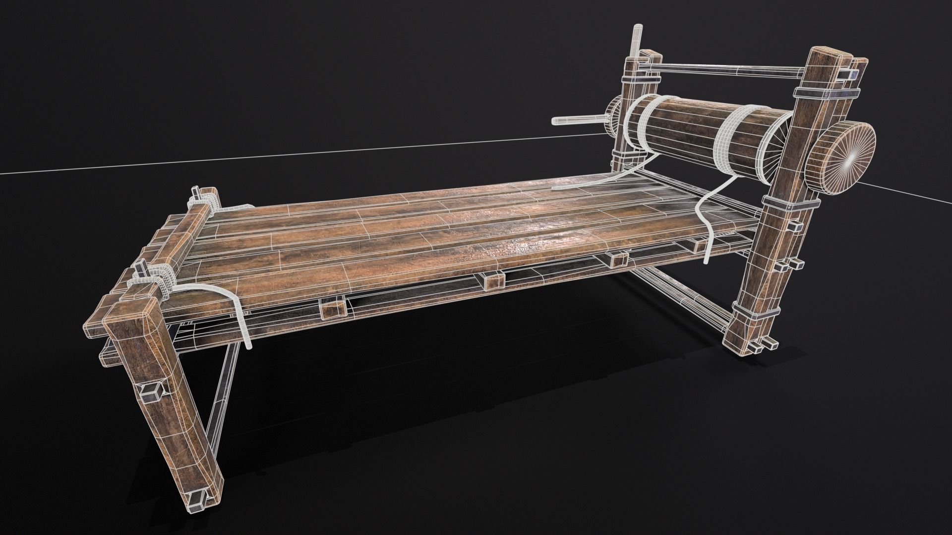 3D model Medieval Rack Torture VR / AR / low-poly | CGTrader