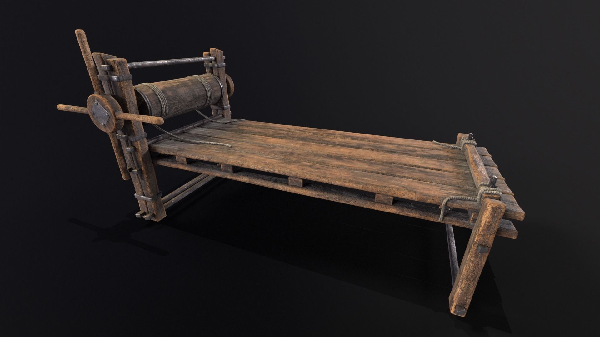 3D model Medieval Rack Torture VR / AR / low-poly | CGTrader