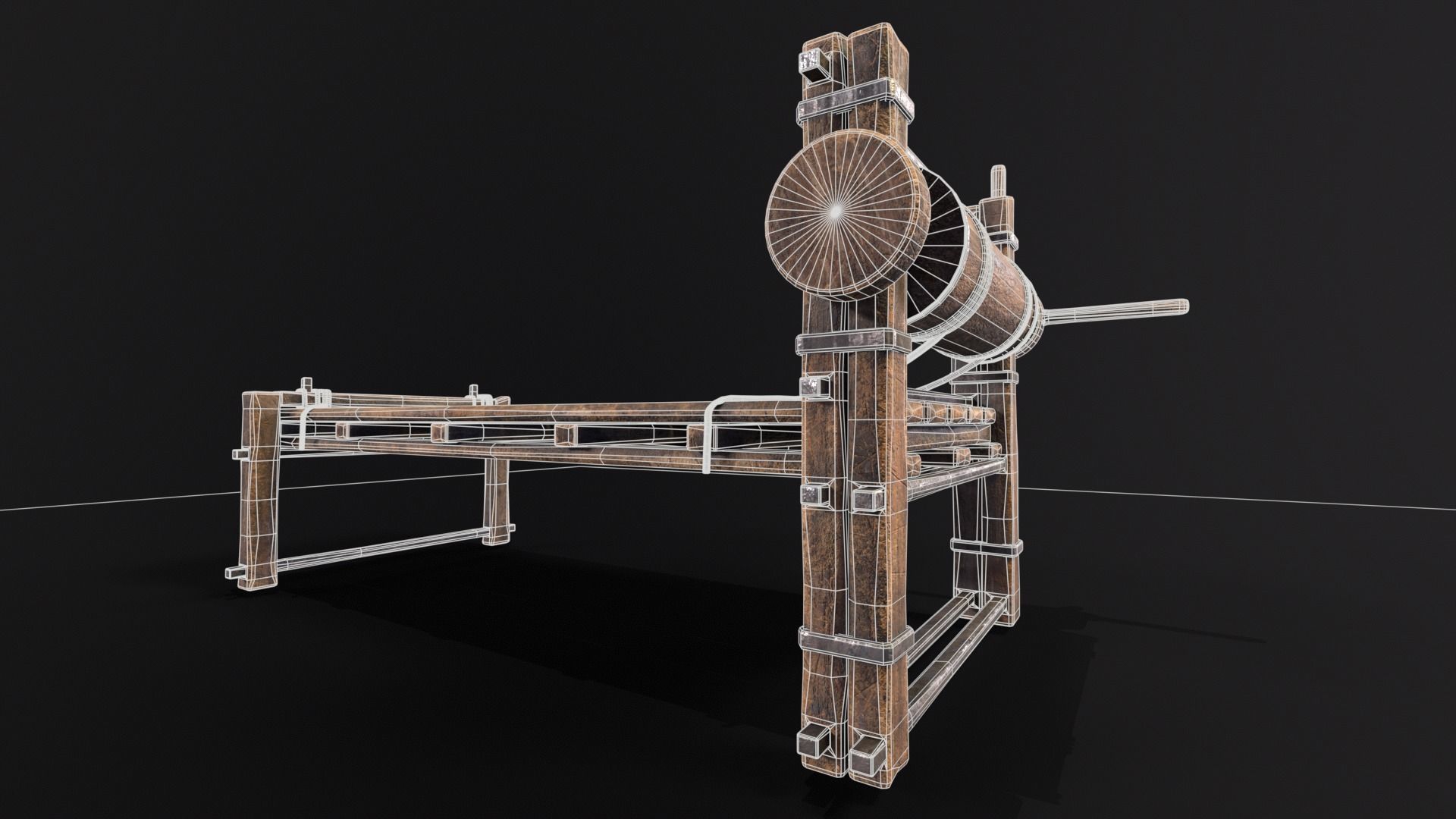3D model Medieval Rack Torture VR / AR / low-poly | CGTrader