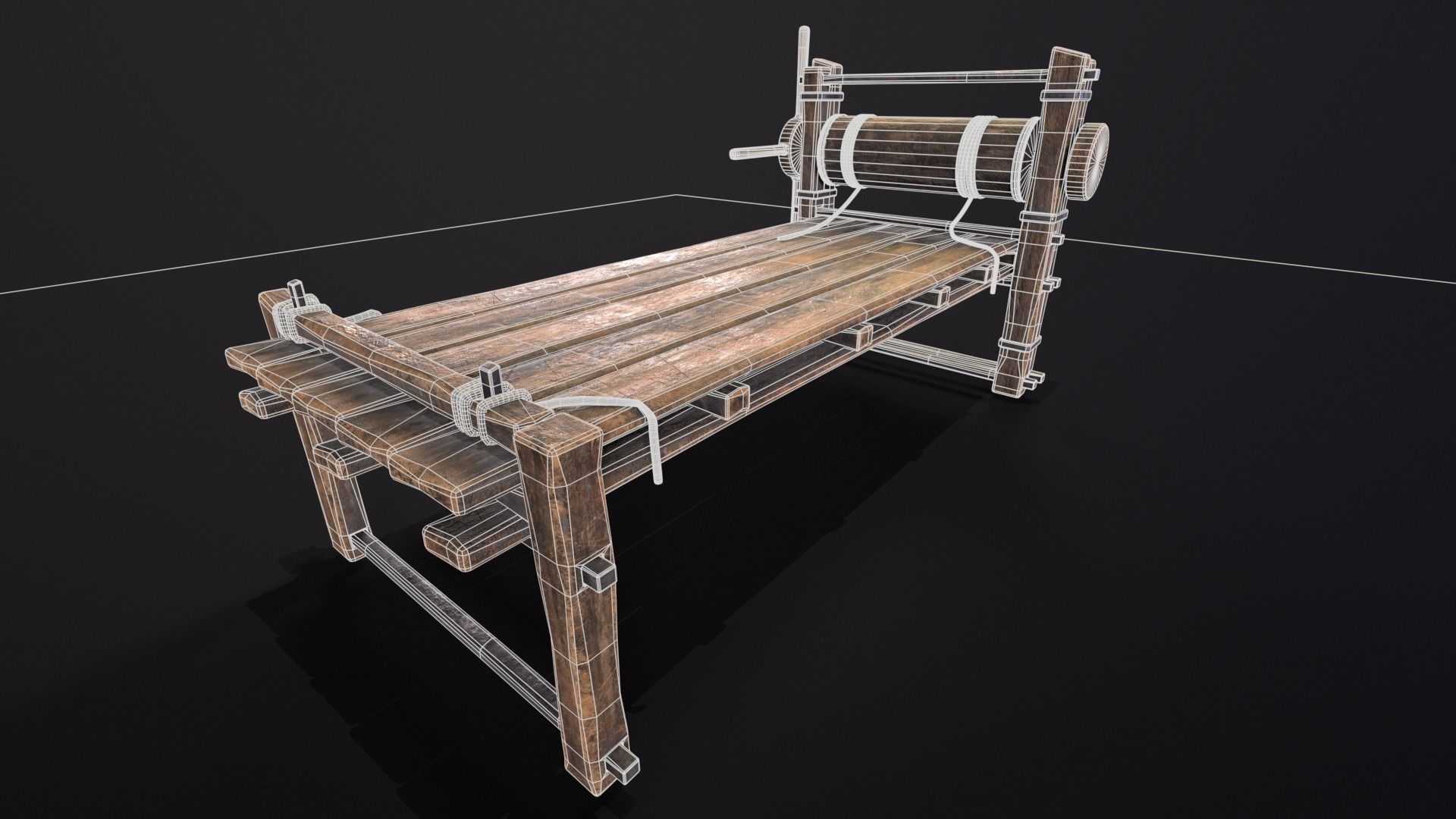 3D model Medieval Rack Torture VR / AR / low-poly | CGTrader