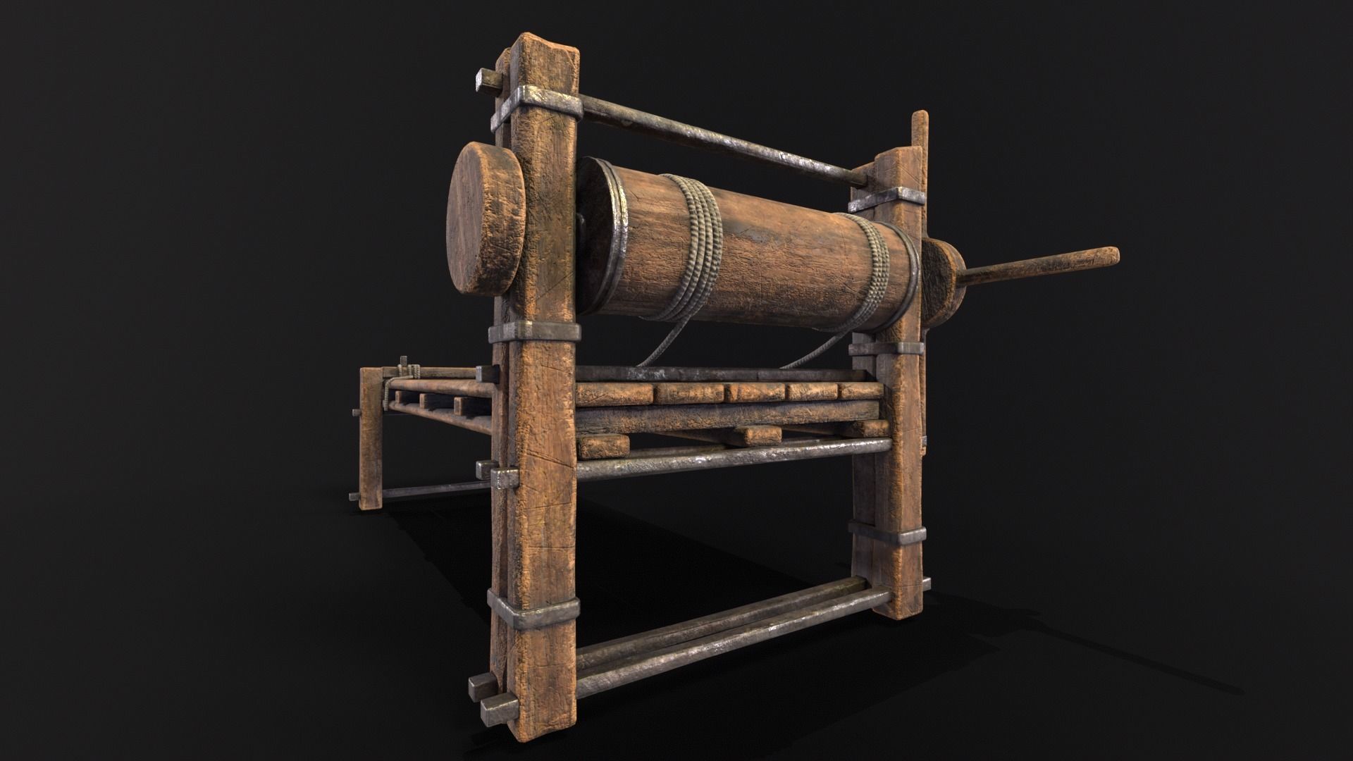 3D model Medieval Rack Torture VR / AR / low-poly | CGTrader