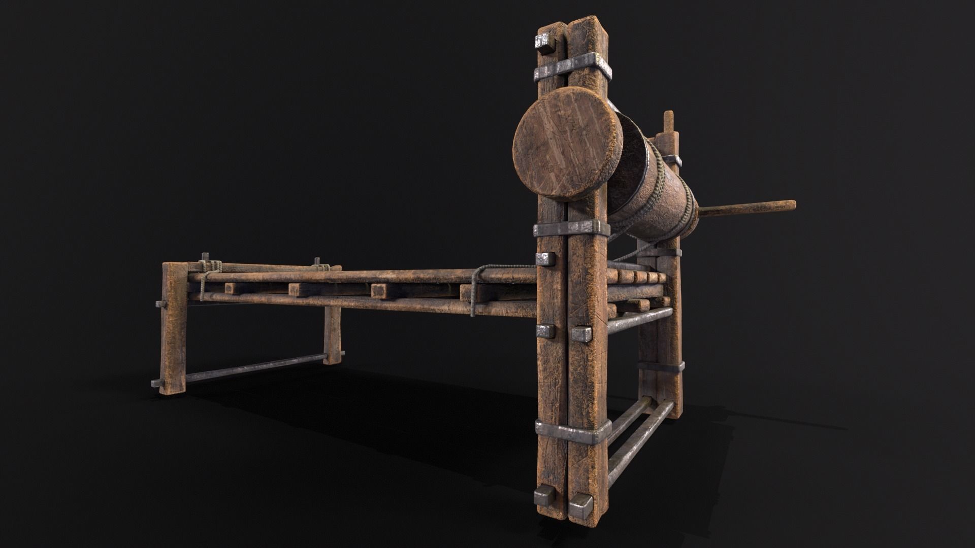 3D model Medieval Rack Torture VR / AR / low-poly | CGTrader