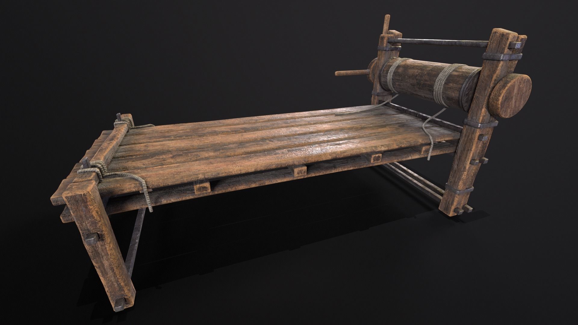 3D model Medieval Rack Torture VR / AR / low-poly | CGTrader