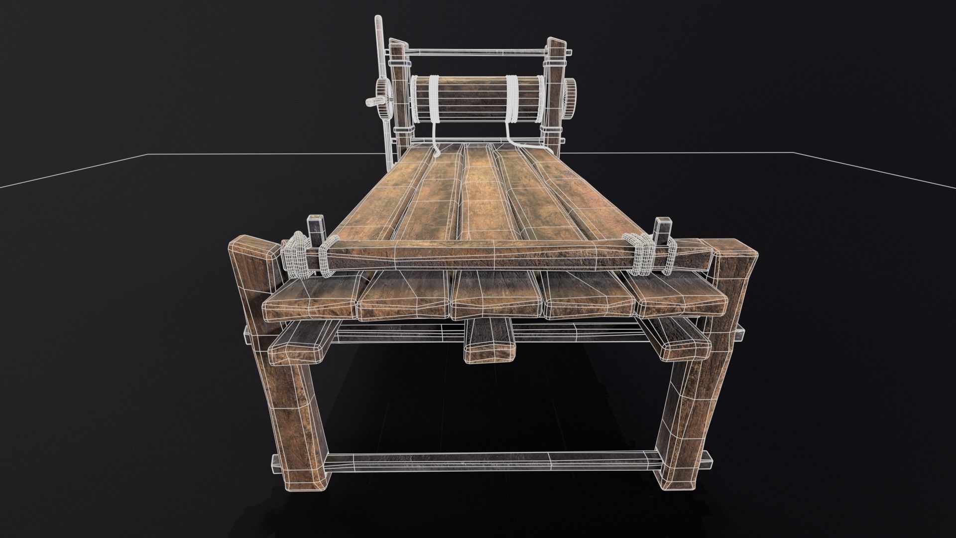 3D model Medieval Rack Torture VR / AR / low-poly | CGTrader