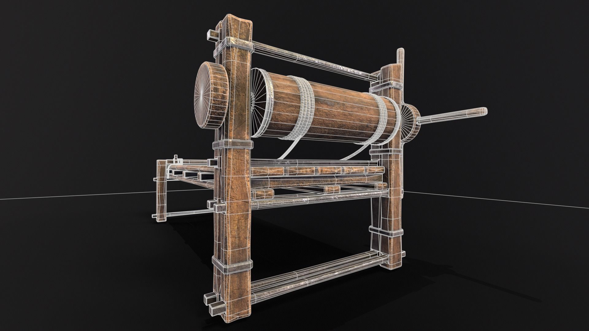 3D model Medieval Rack Torture VR / AR / low-poly | CGTrader