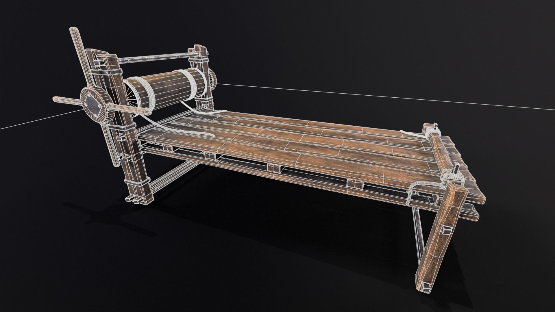3D model Medieval Rack Torture VR / AR / low-poly | CGTrader