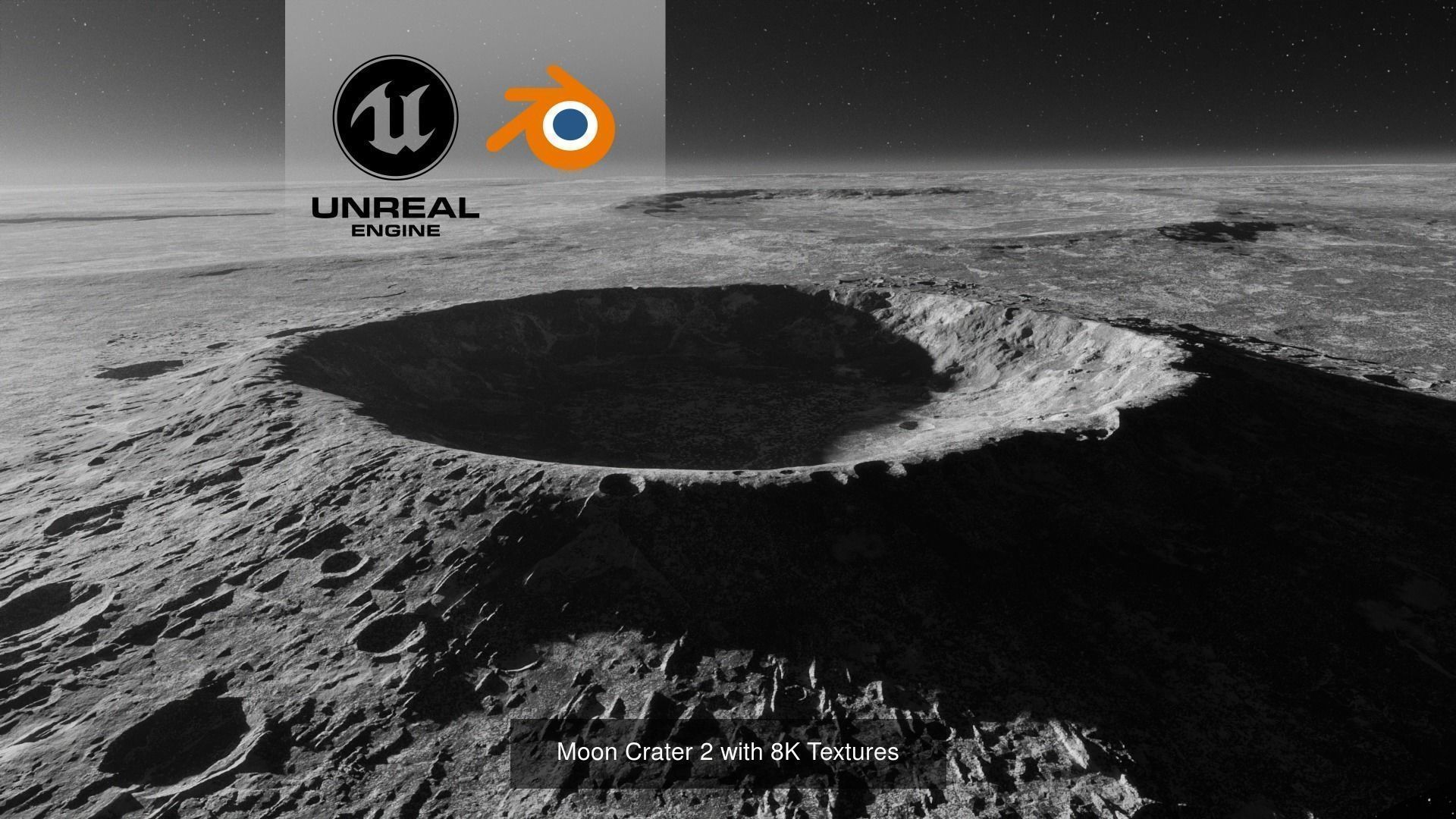 Moon Terrains with 8K Textures 3D Model Collection | CGTrader