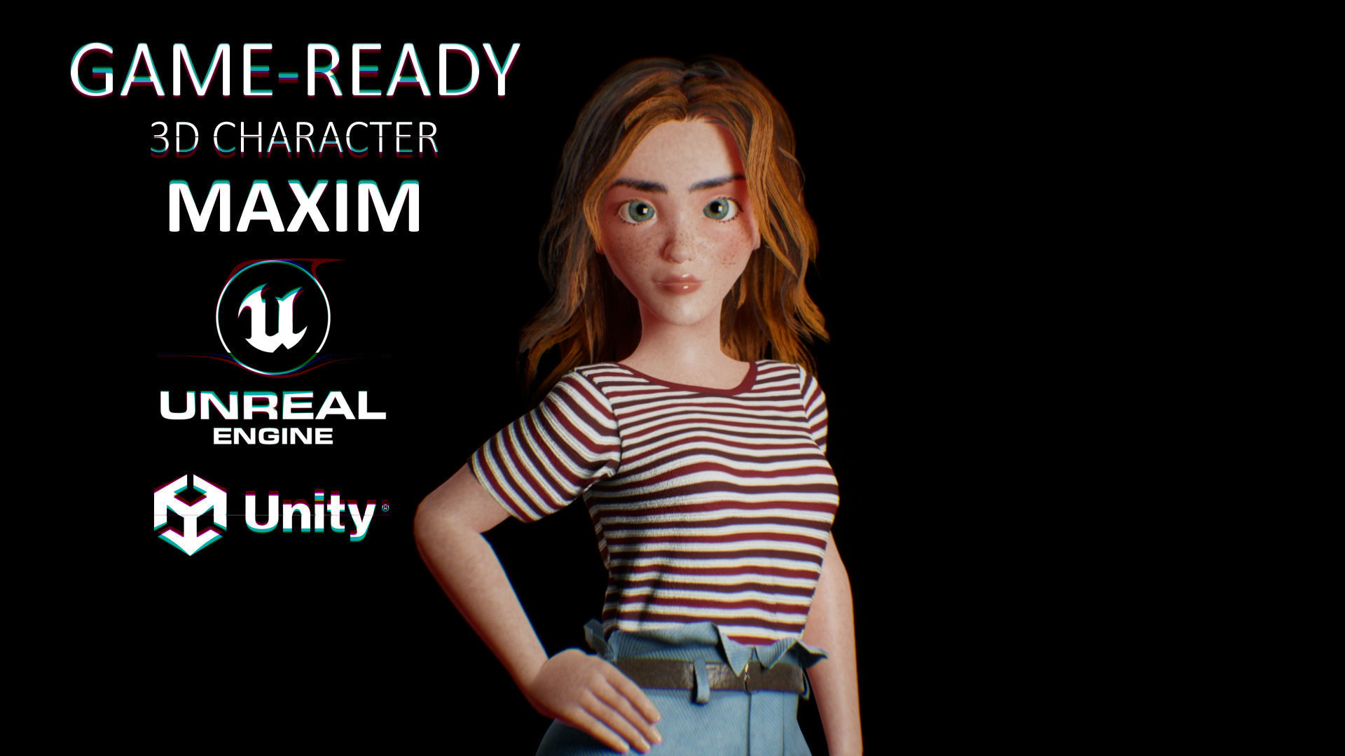 3D model Game-Ready Stylized Character Maxim VR / AR / low-poly | CGTrader