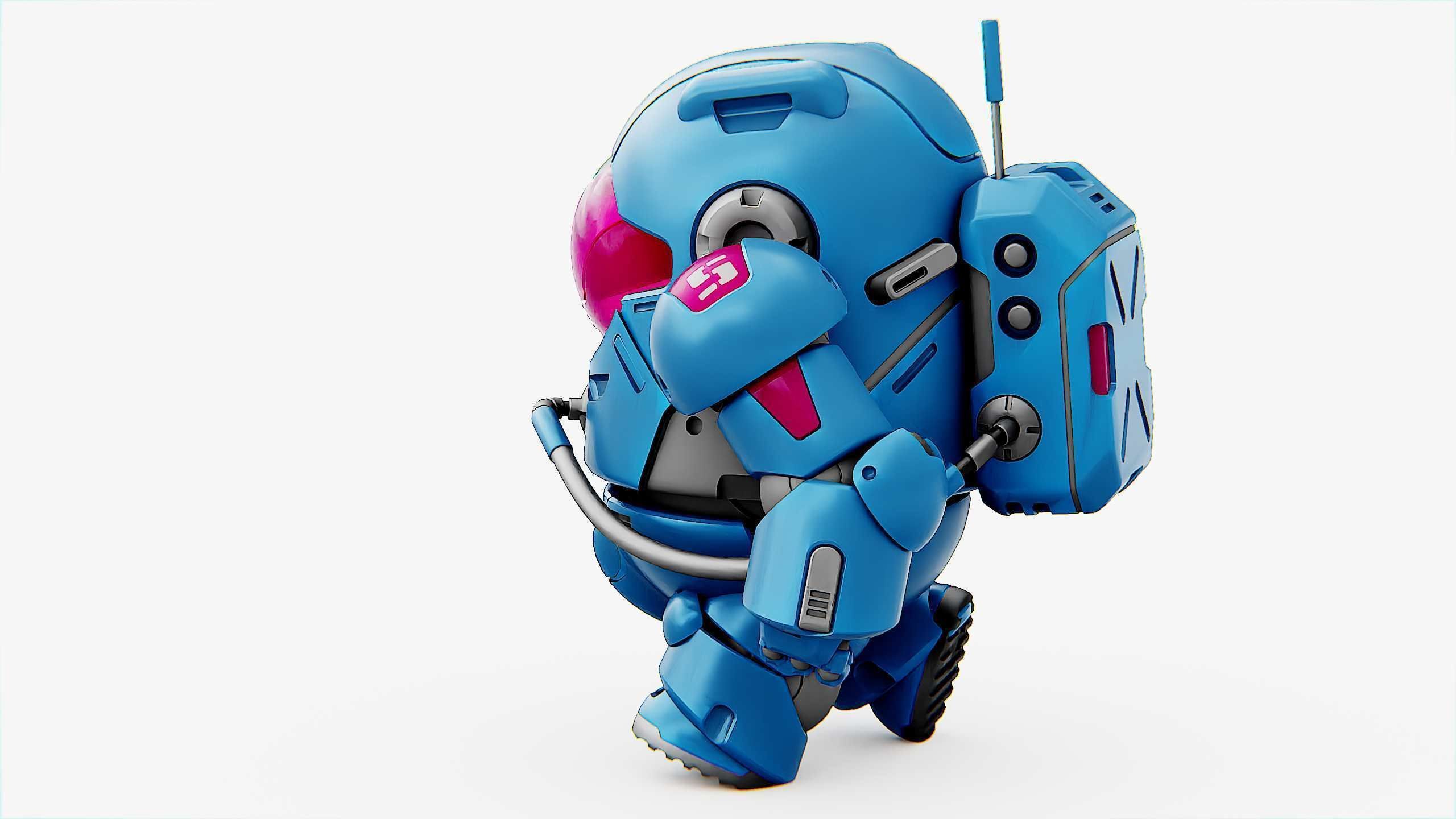Among us Character-C Rigged for Unreal Engine - Unity - MIXAMO 3D model ...