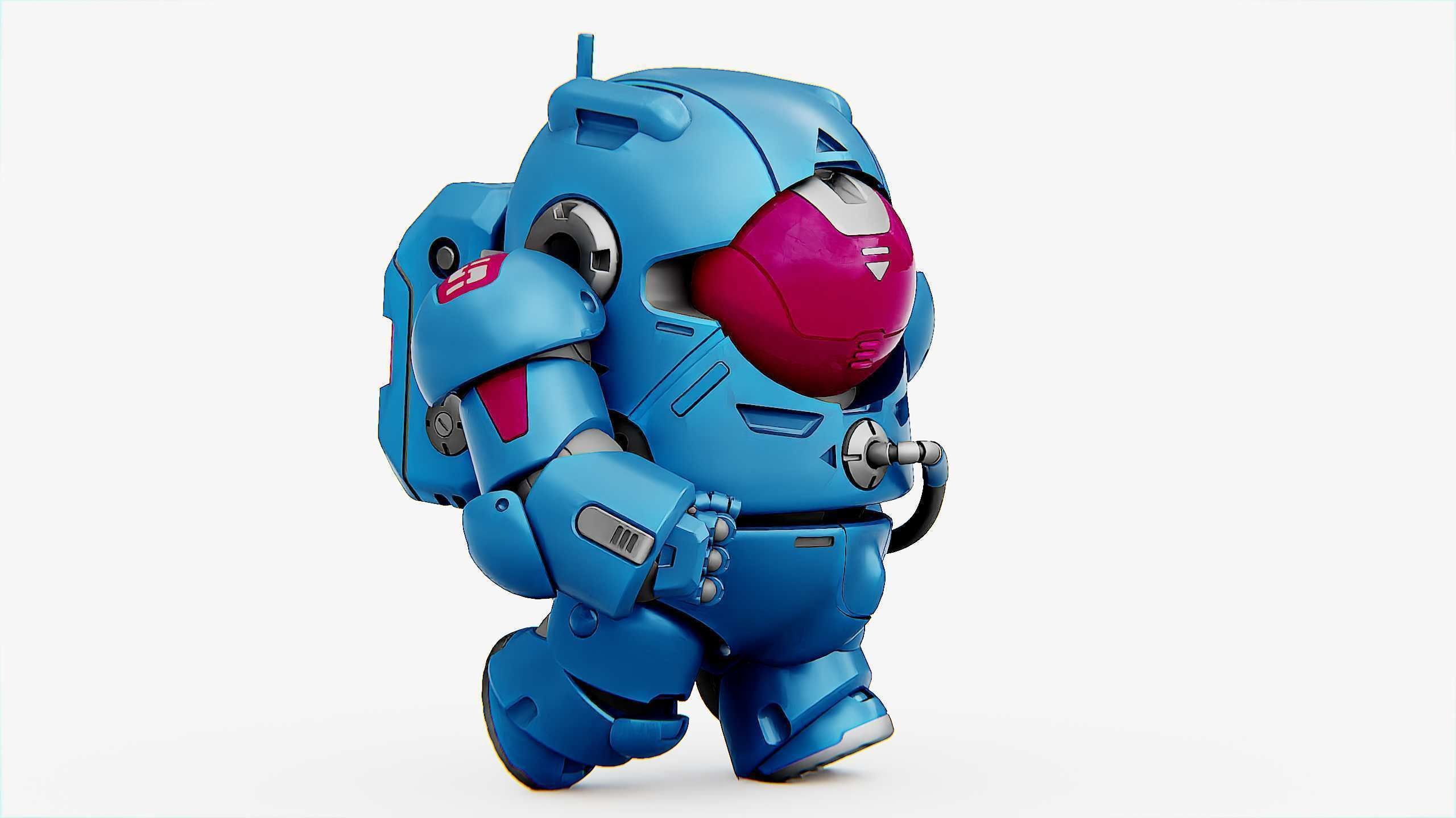 Among us Character-C Rigged for Unreal Engine - Unity - MIXAMO 3D model ...