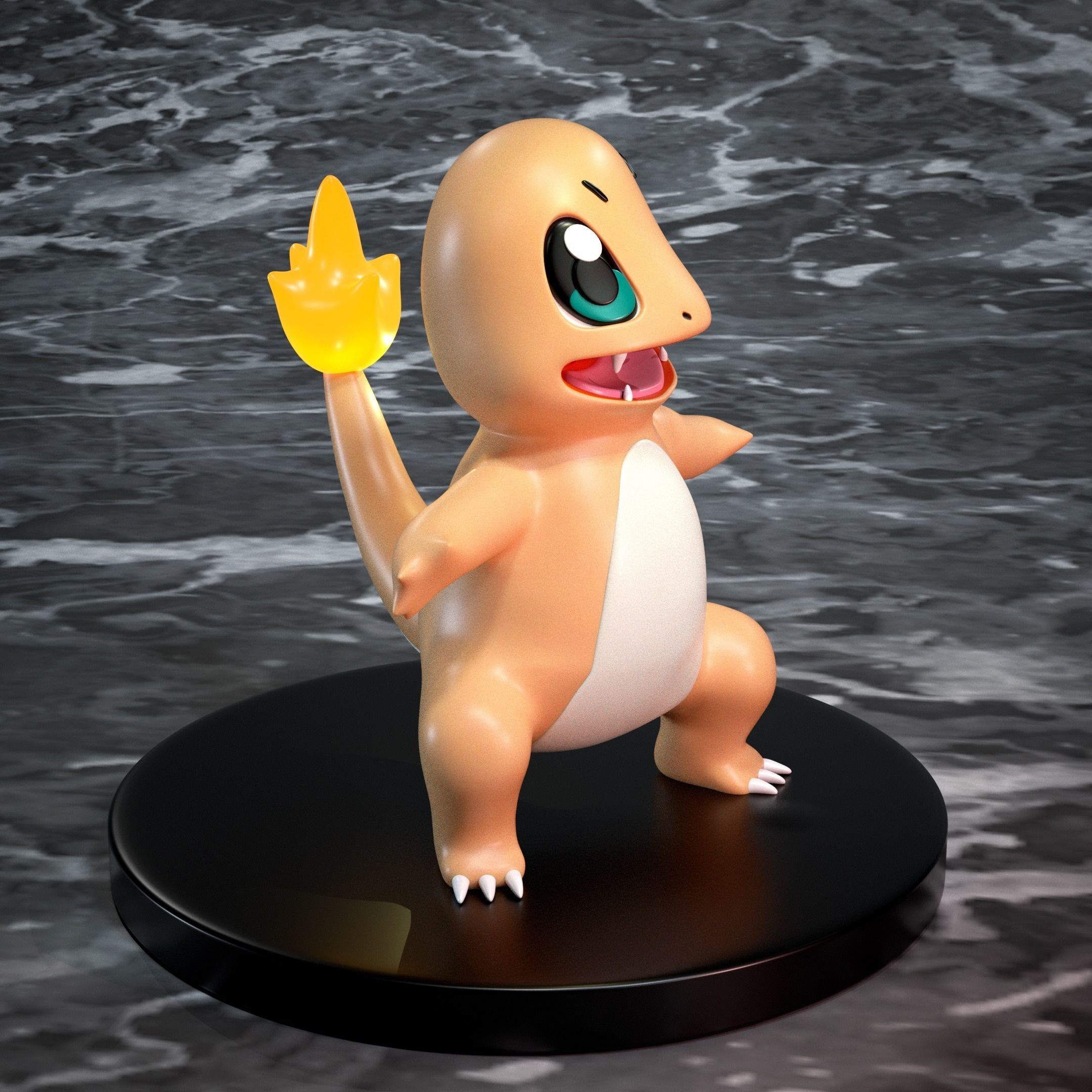 Pokemon Orange Charmander Figure 3D model 3D printable | CGTrader