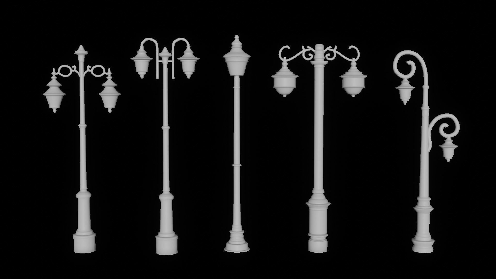 Lamp Post v3 3D model 3D printable | CGTrader
