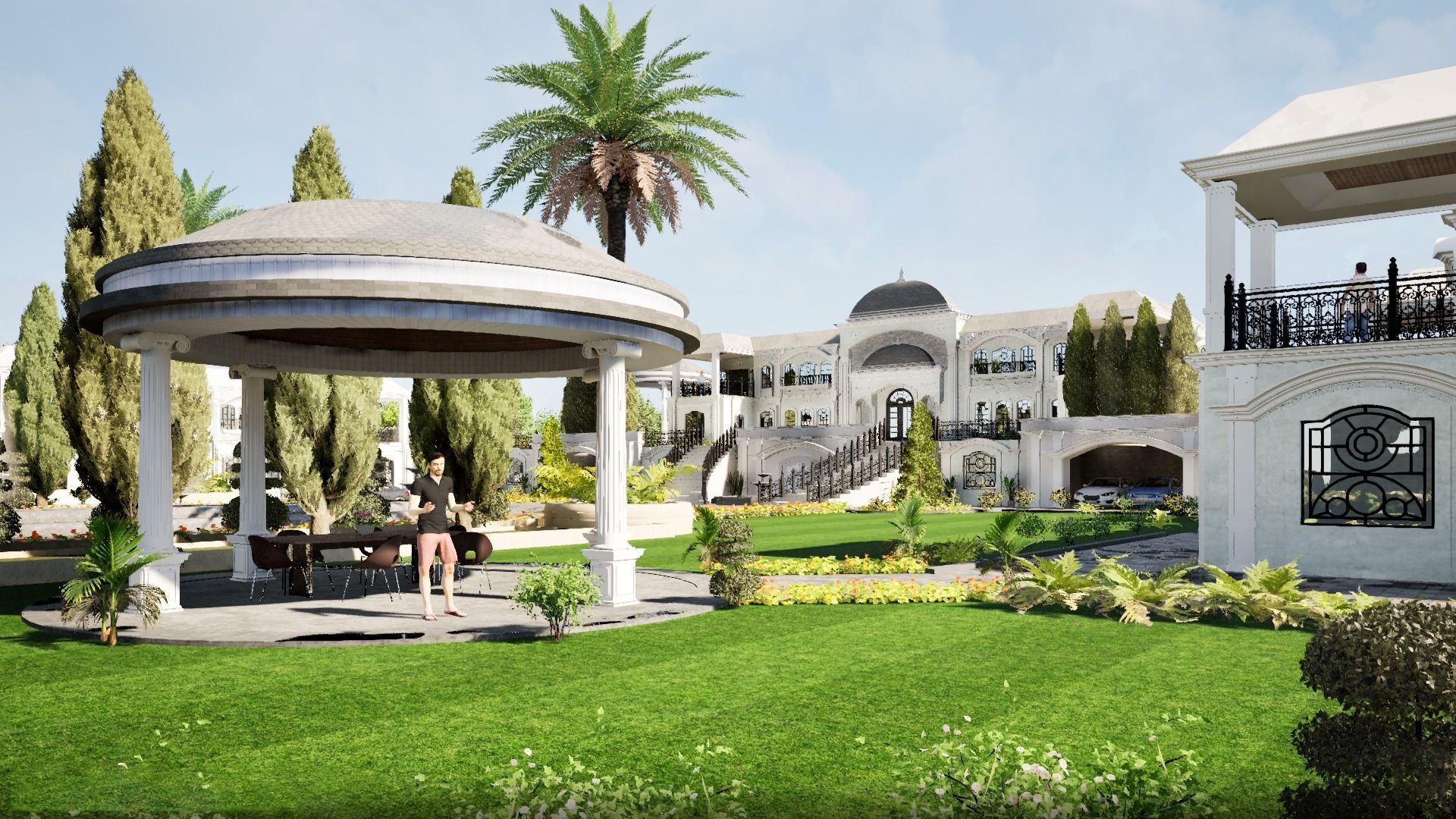 Grand mension house 3D model | CGTrader