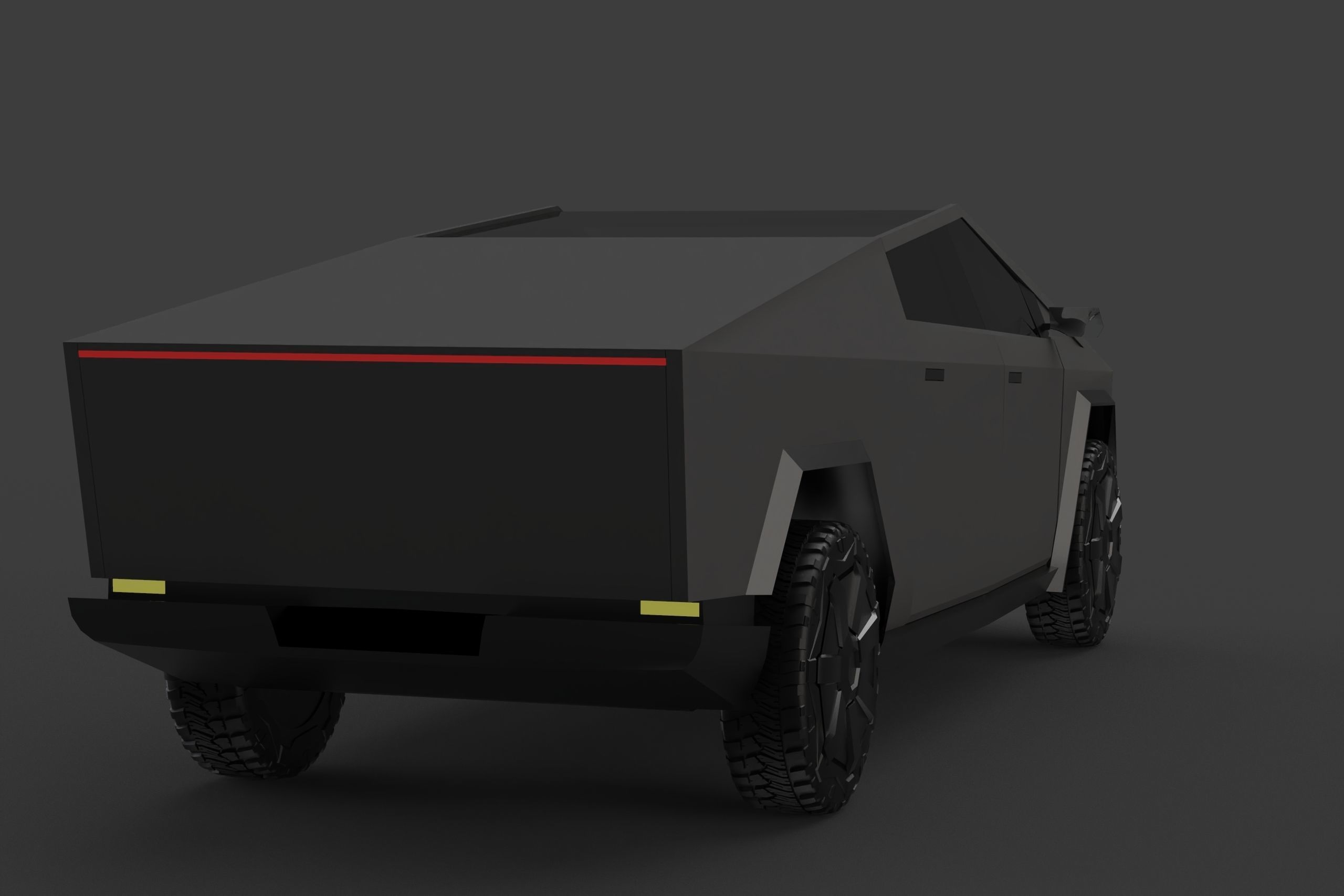 TESLA CYBER TRUCK WITH INTERIOR 3D model | CGTrader