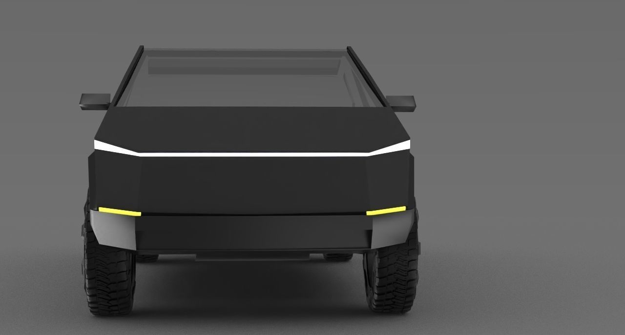 TESLA CYBER TRUCK WITH INTERIOR 3D model | CGTrader