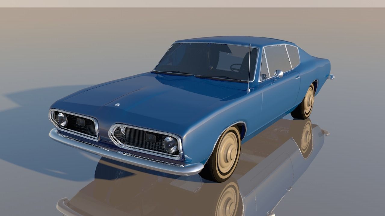 3D model Megas XLR Car New Model Low-poly 3D model VR / AR / low-poly ...