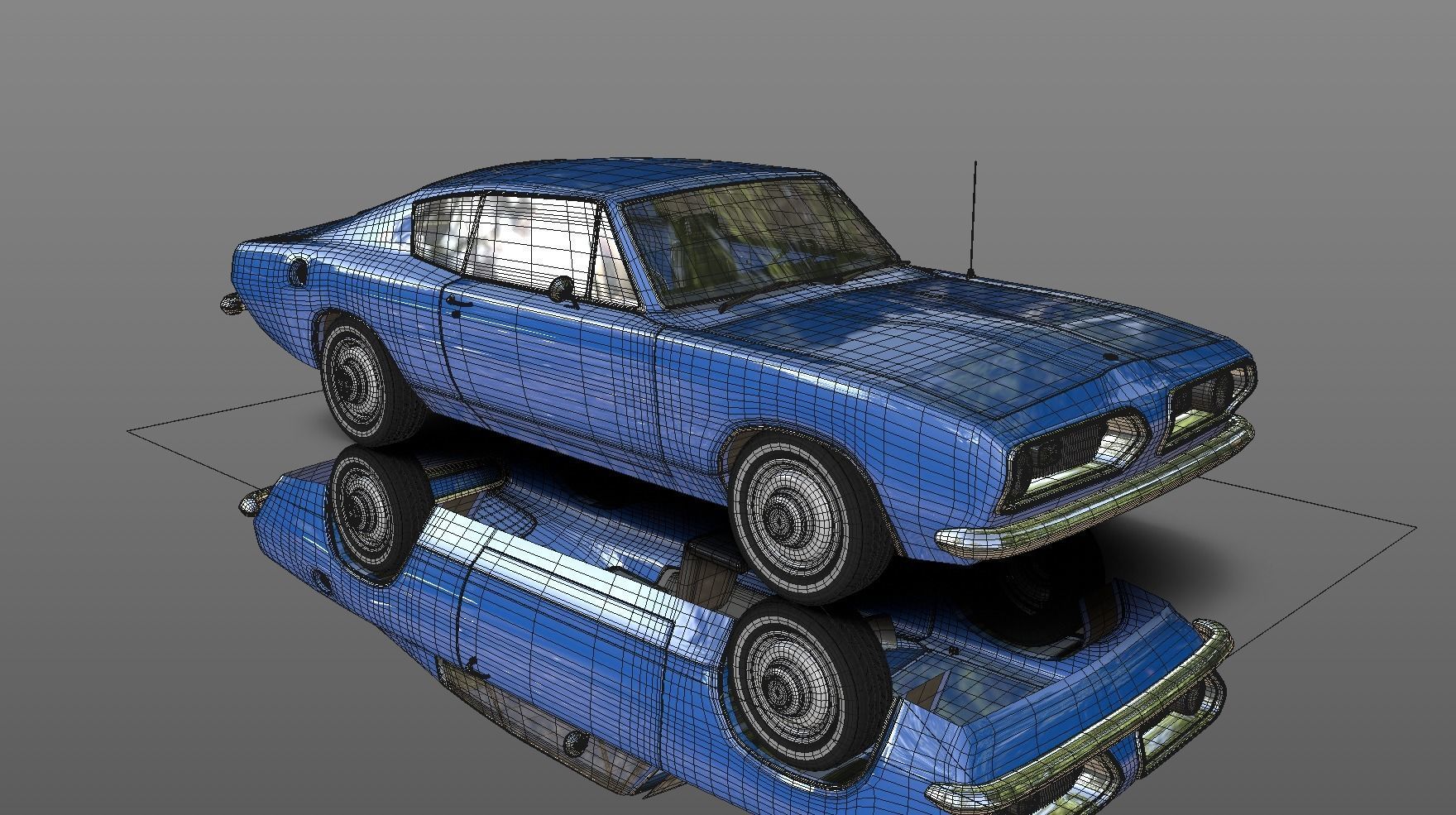 3D model Megas XLR Car New Model Low-poly 3D model VR / AR / low-poly ...