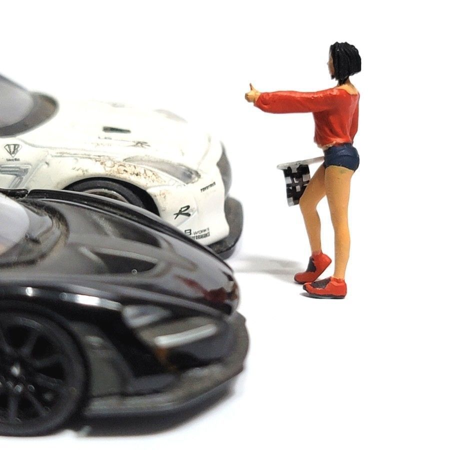 Figure Molly racing girl 1-64 scale diorama miniature 3D model 3D ...