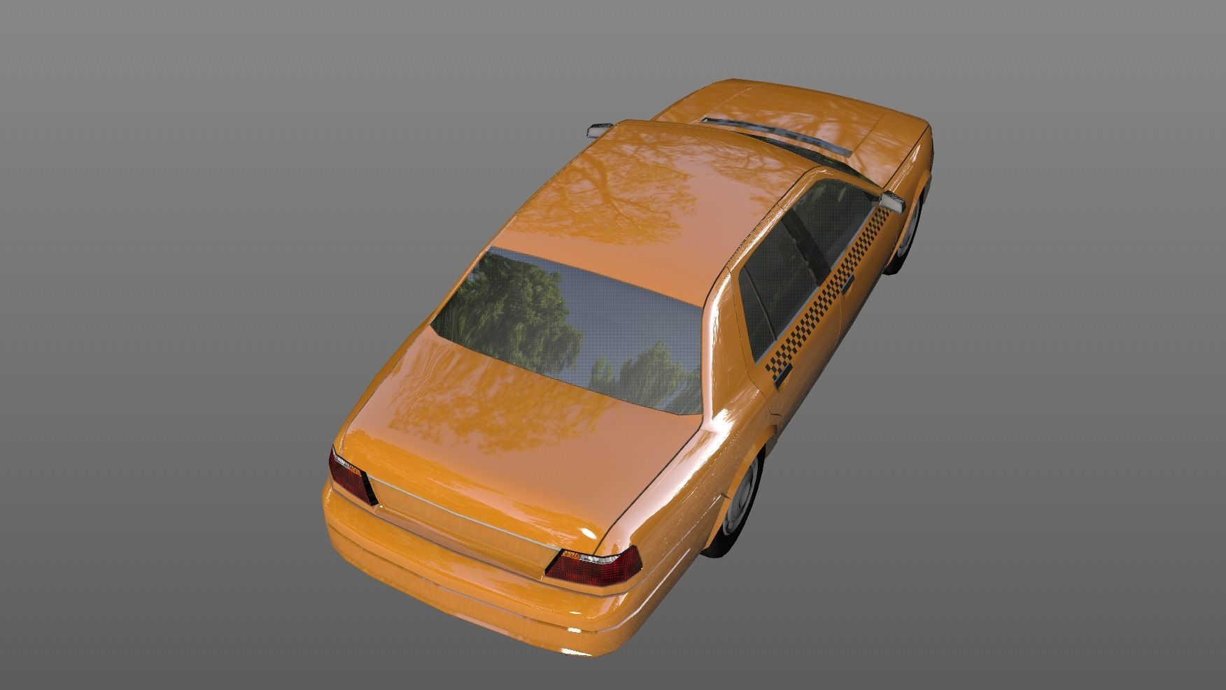 3D model Taxi 3D Model New Cab Lowpoly 3D Model VR / AR / low-poly ...