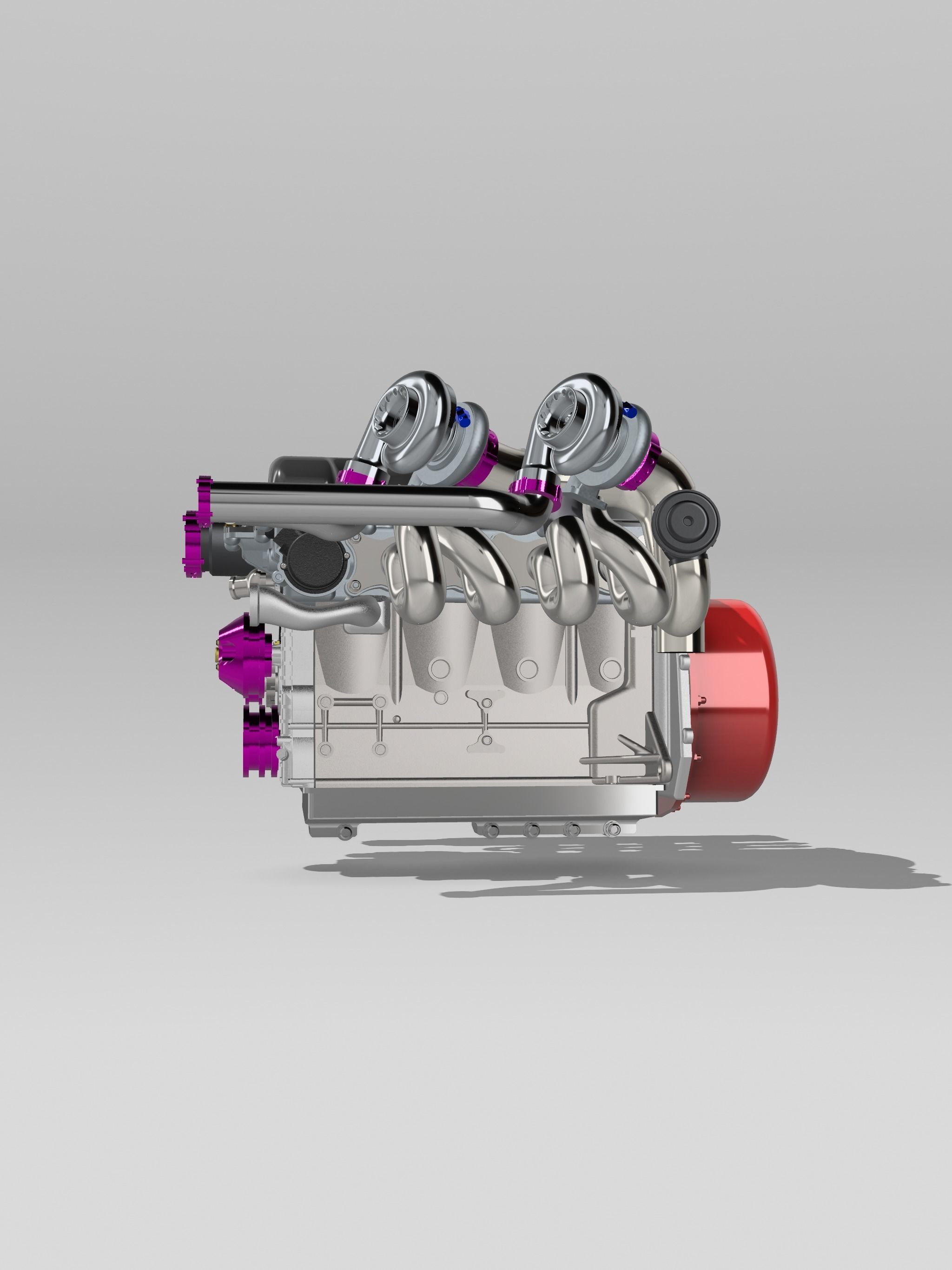 SR20 Engine x3 combos ITB Turbo Twin Turbo 3D model 3D printable | CGTrader