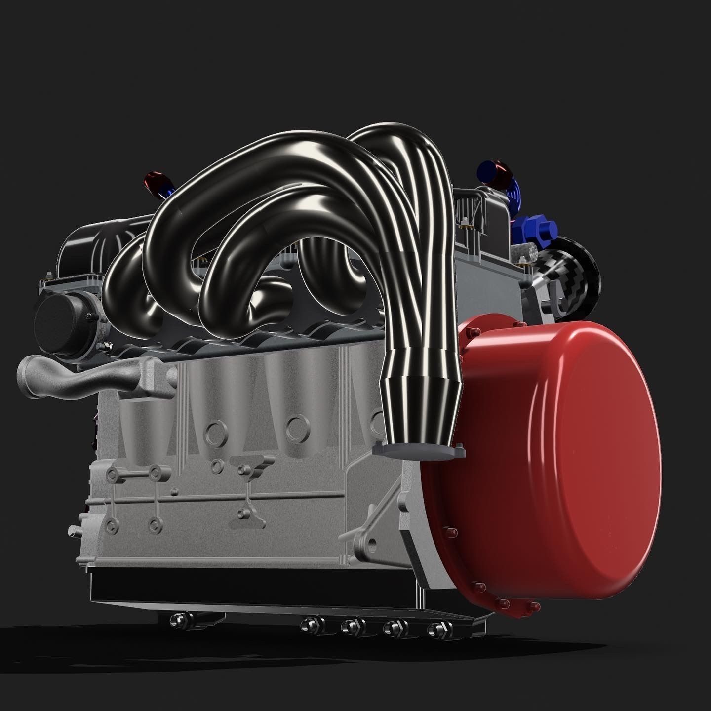SR20 Engine x3 combos ITB Turbo Twin Turbo 3D model 3D printable | CGTrader