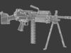 3D model Mk 48 Machine Gun Low Poly VR / AR / low-poly | CGTrader
