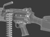 3D model Mk 48 Machine Gun Low Poly VR / AR / low-poly | CGTrader