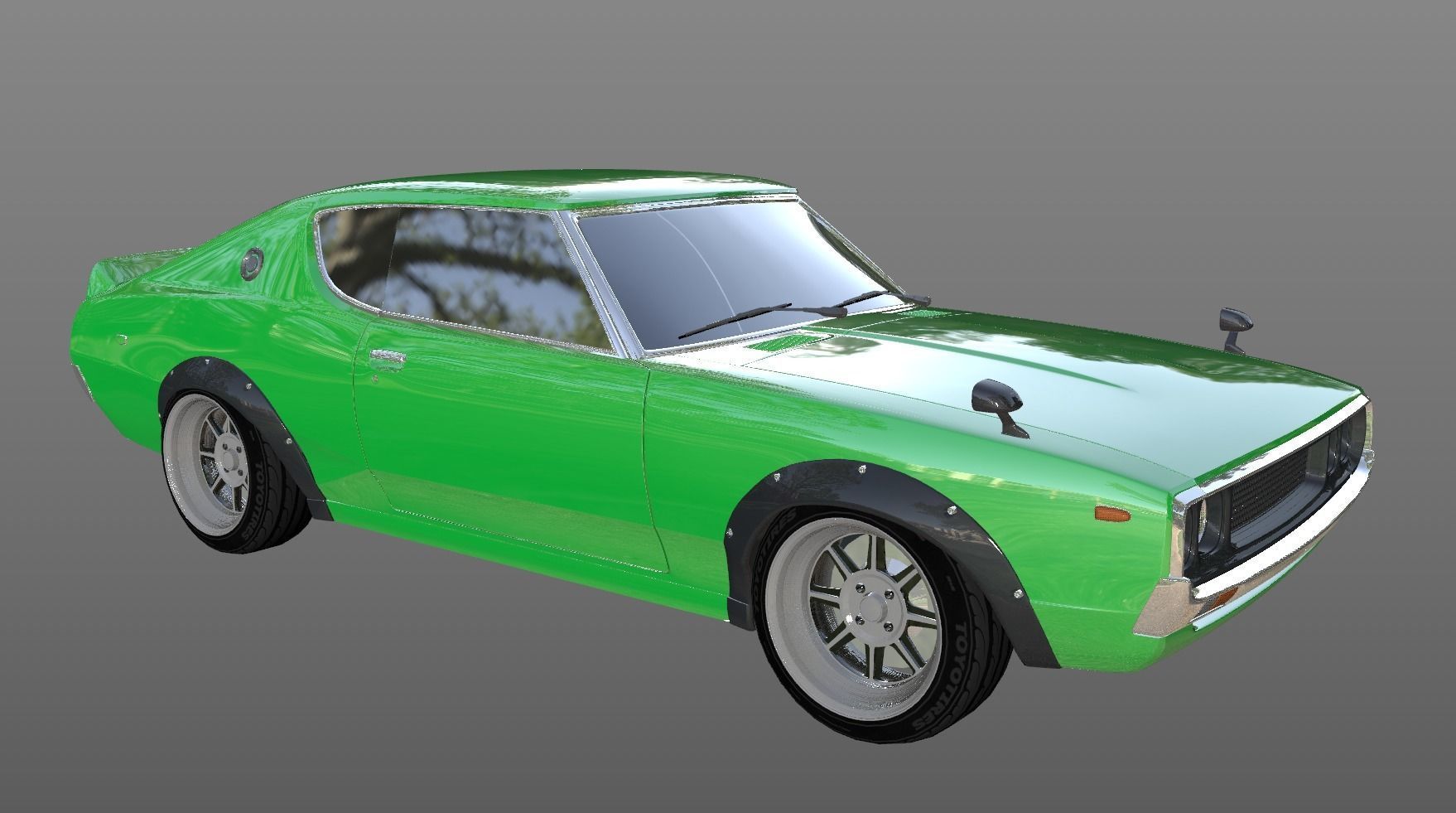 Nissan Skyline GT-R C110 New Car 3D Model 3D model | CGTrader