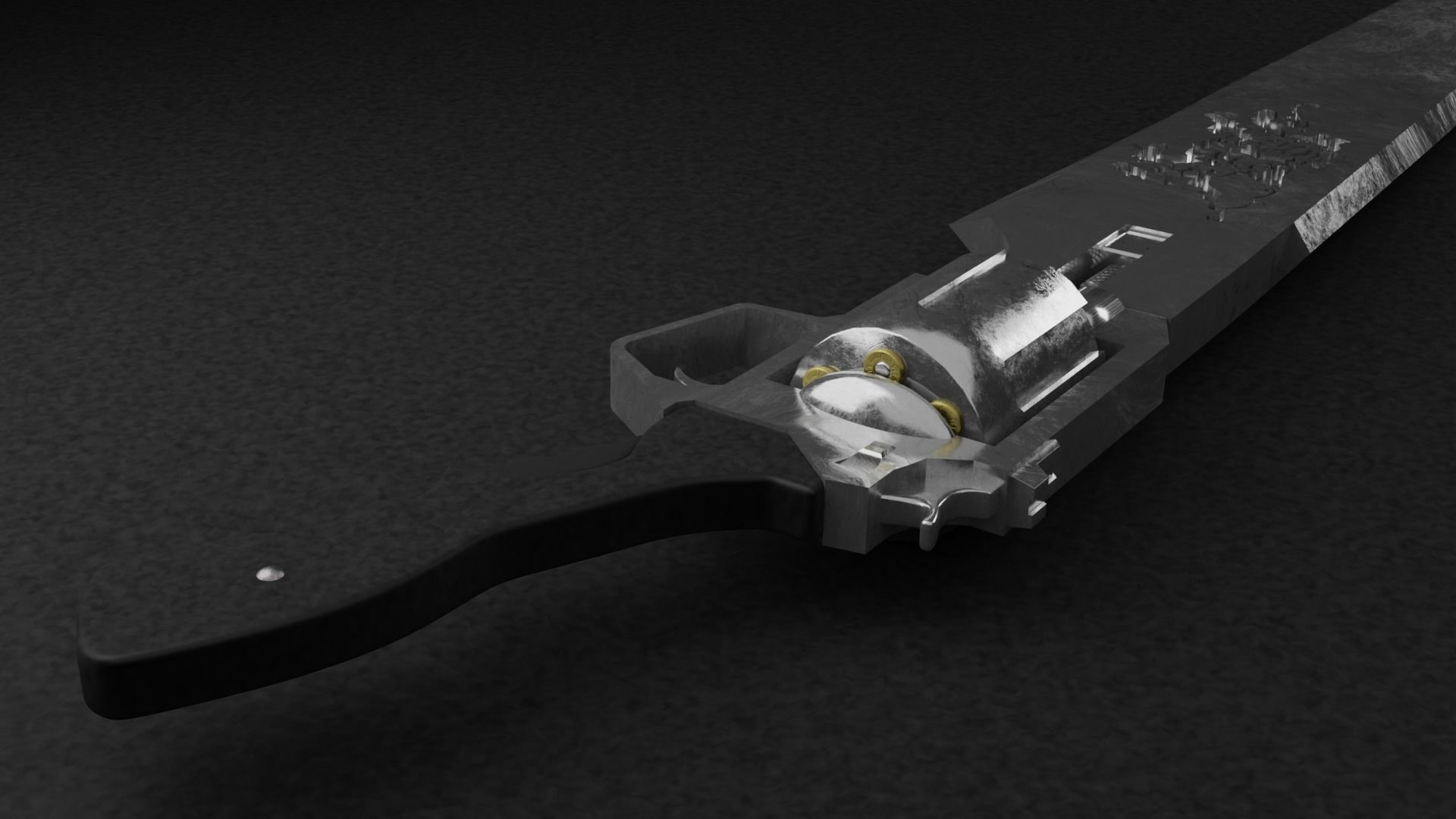 Gunblade Revolver - Final Fantasy VIII 3D model | CGTrader