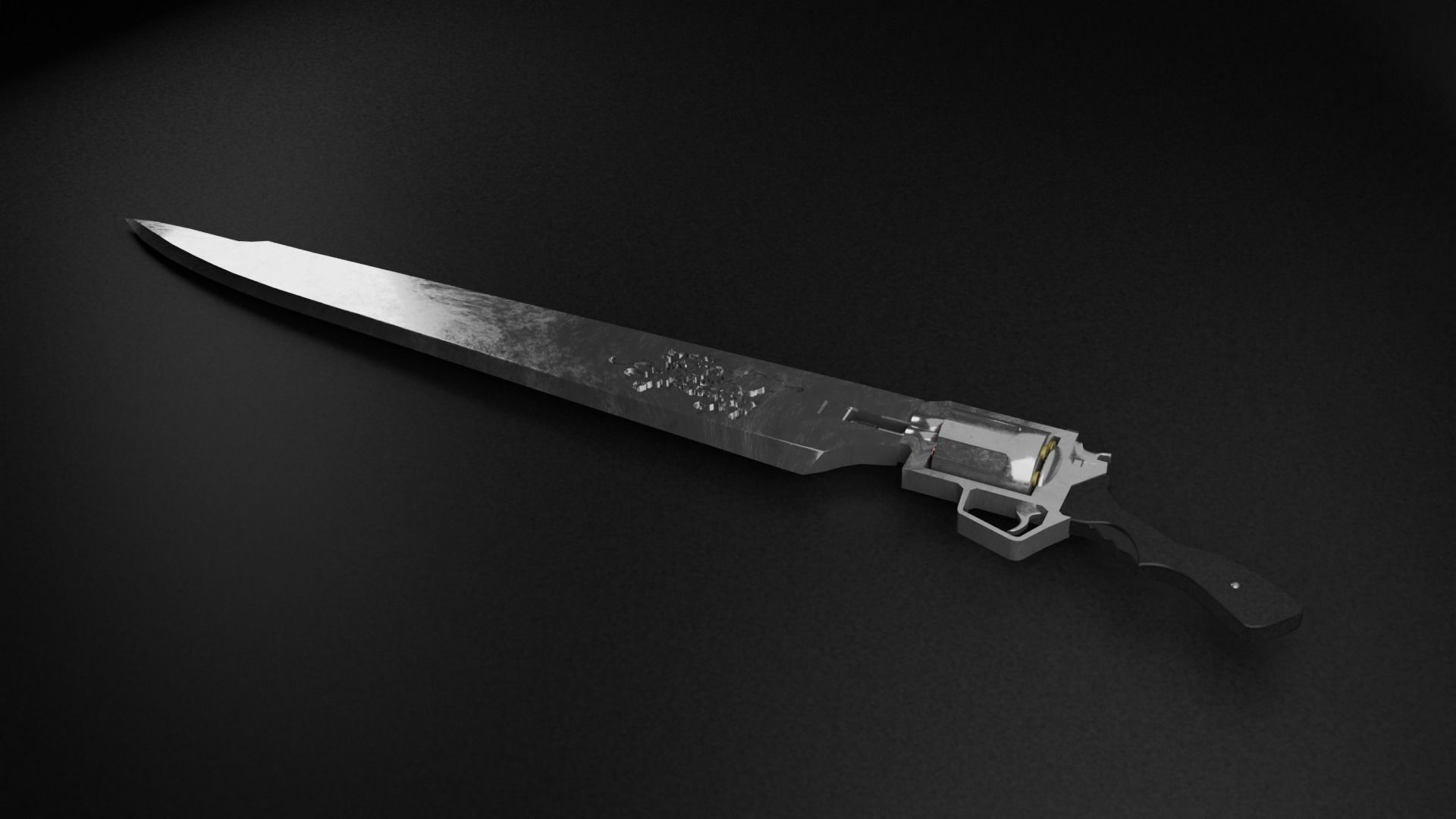 Gunblade Revolver - Final Fantasy VIII 3D model | CGTrader