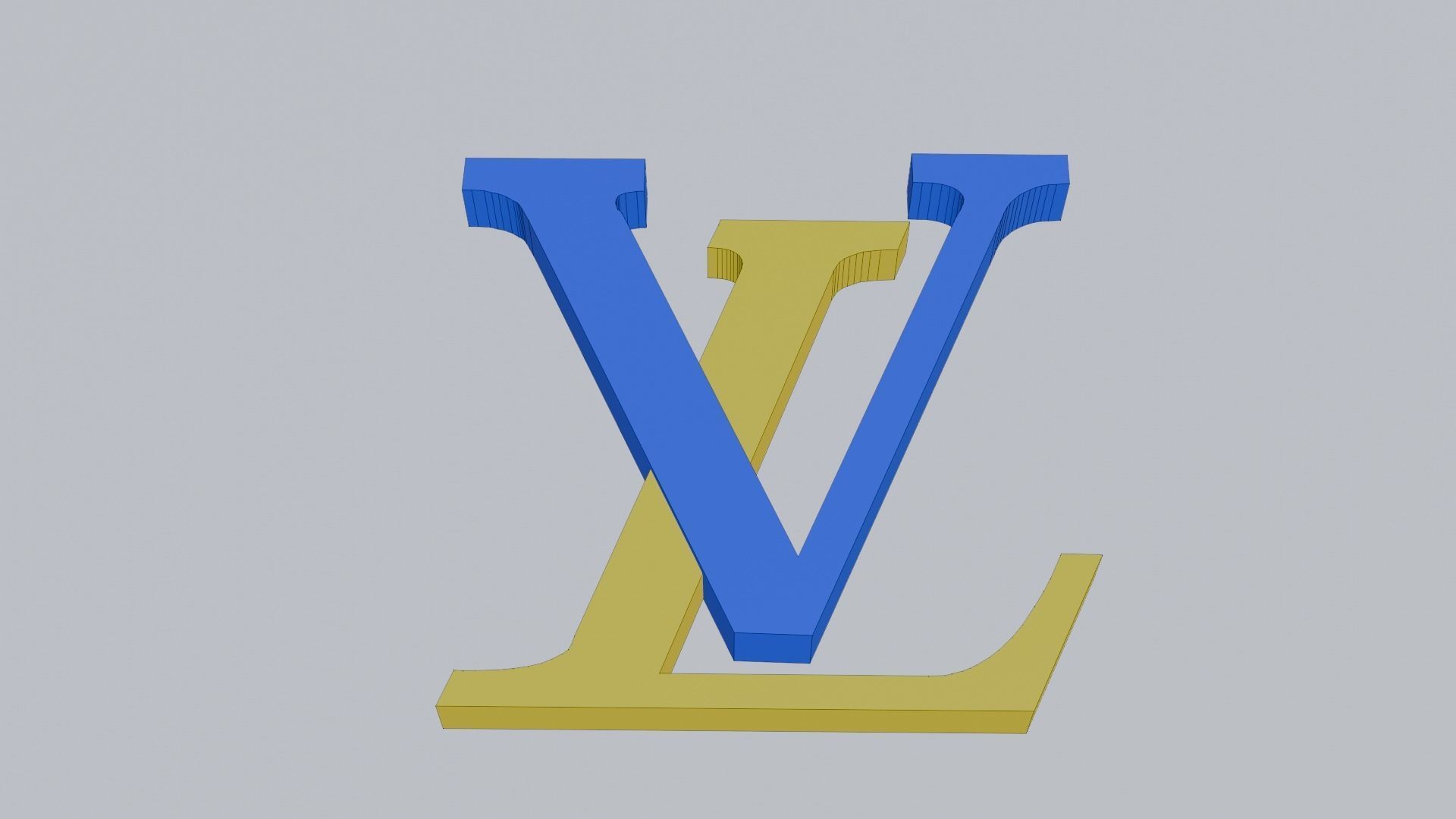 loius vuitton logo 3d model free VR / AR / low-poly 3D model | CGTrader