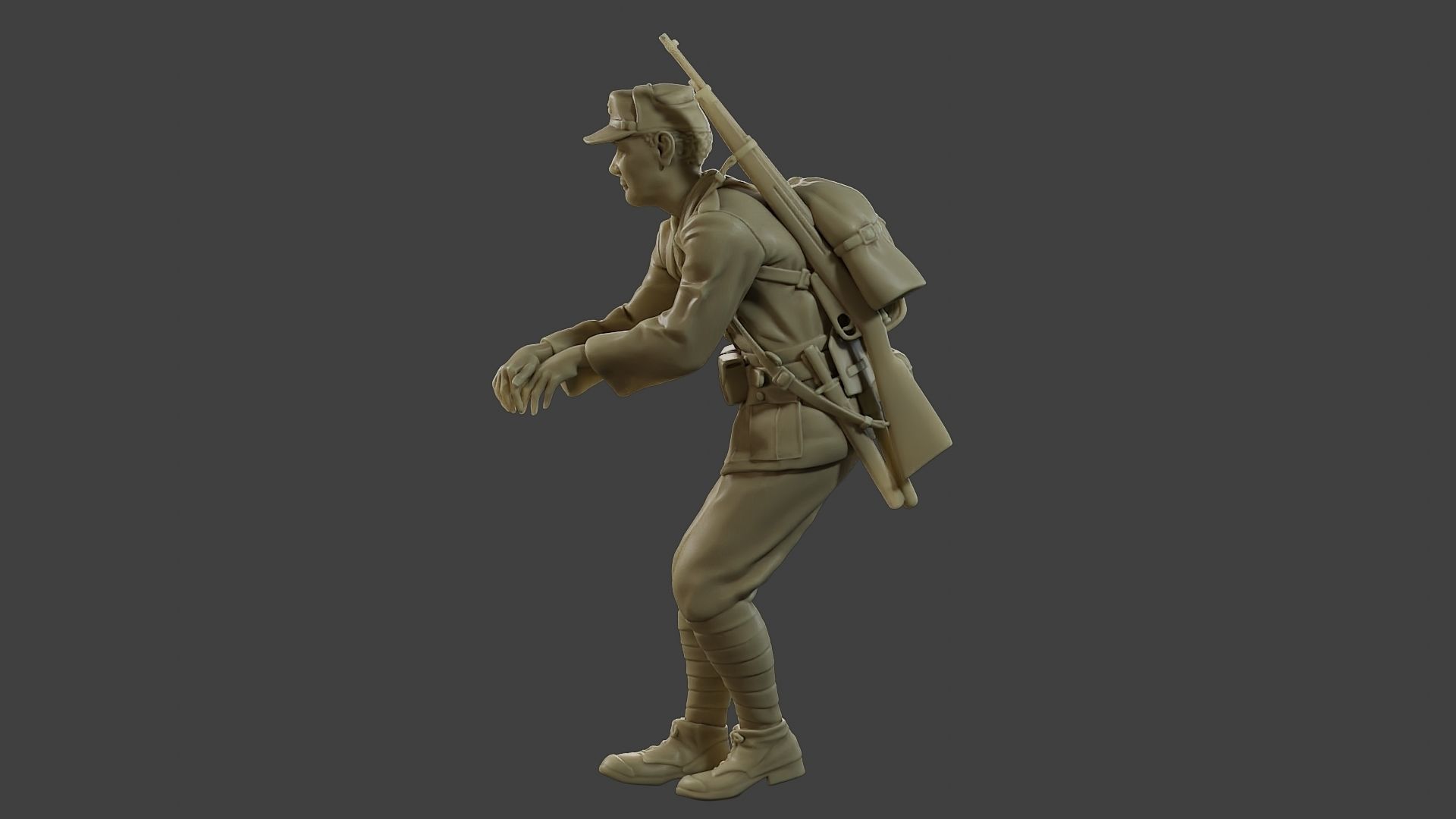 Italian soldier Attach ww2 IT10 3D model 3D printable | CGTrader